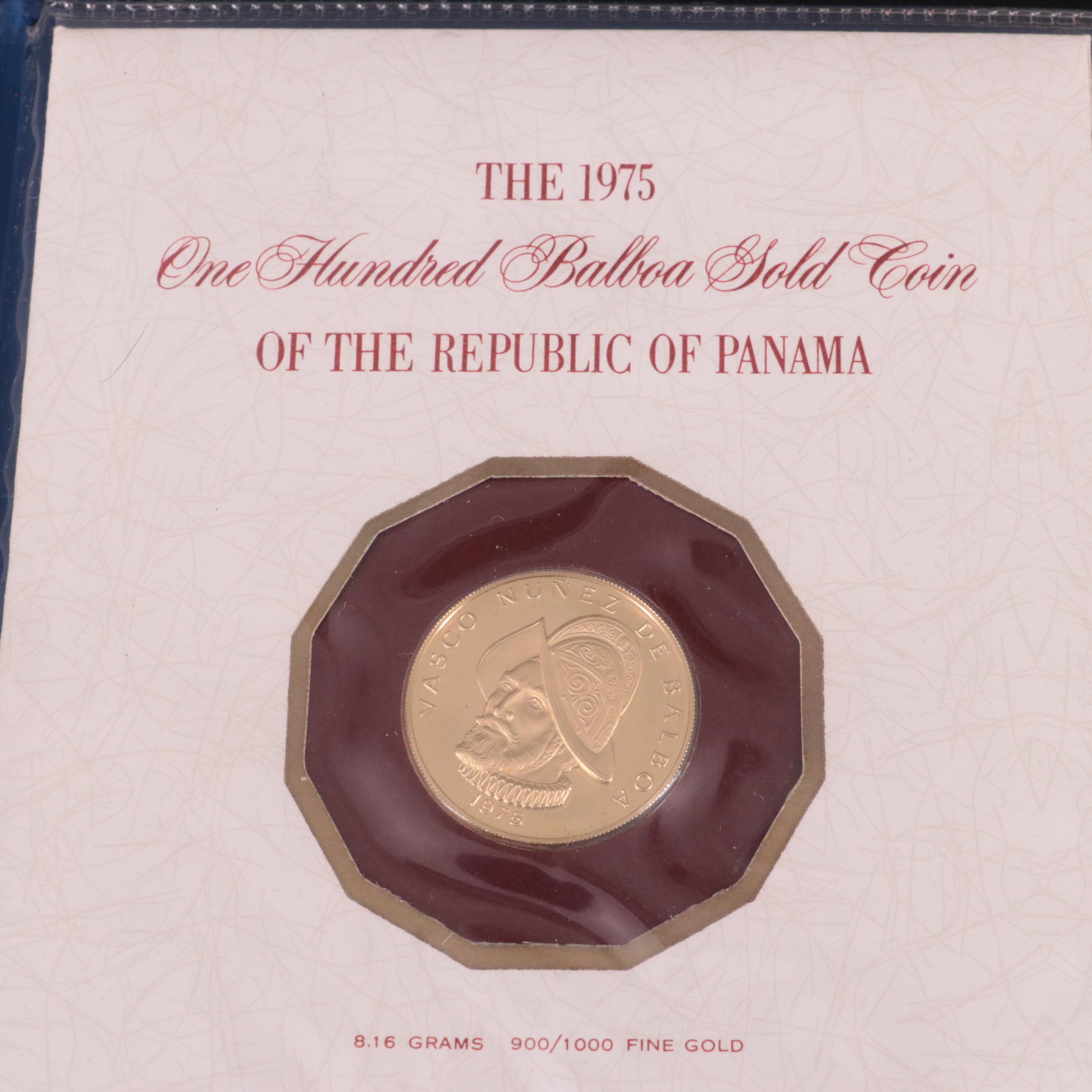 1975 Panama 100-Balboas Proof Gold Coin | EBTH