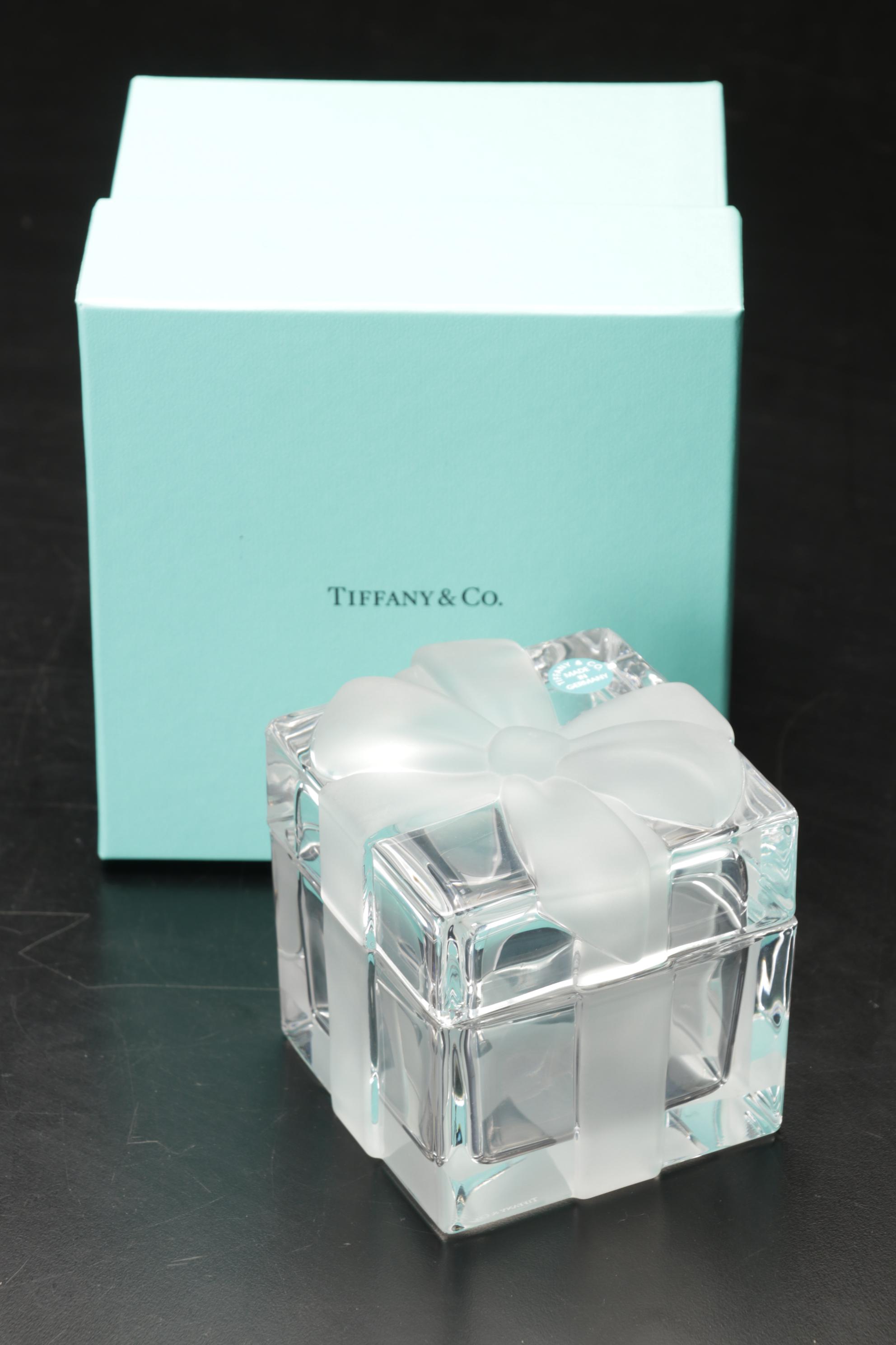 Tiffany & Co. Crystal Present Trinket Box | EBTH