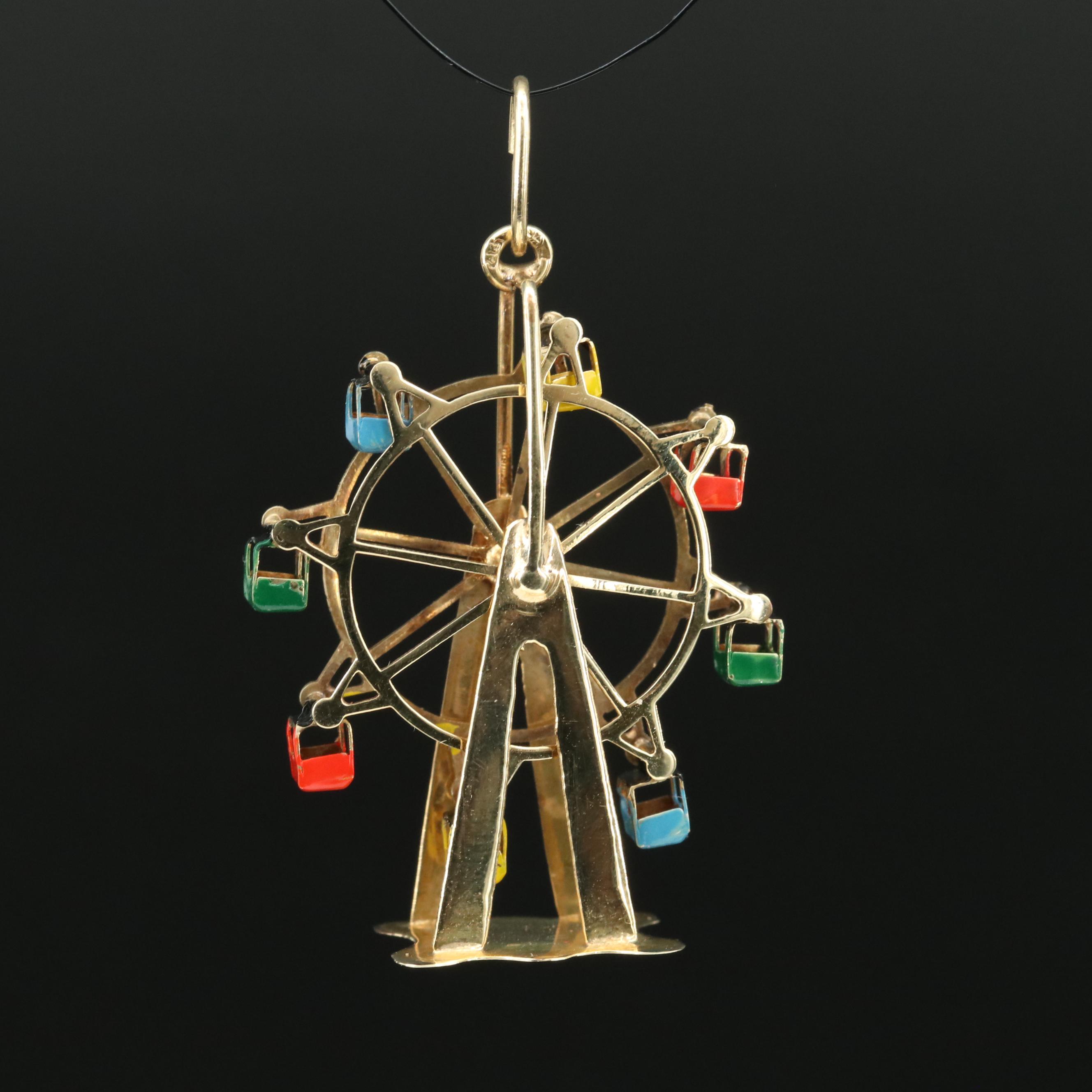 14K Articulated Ferris Wheel Pendant | EBTH