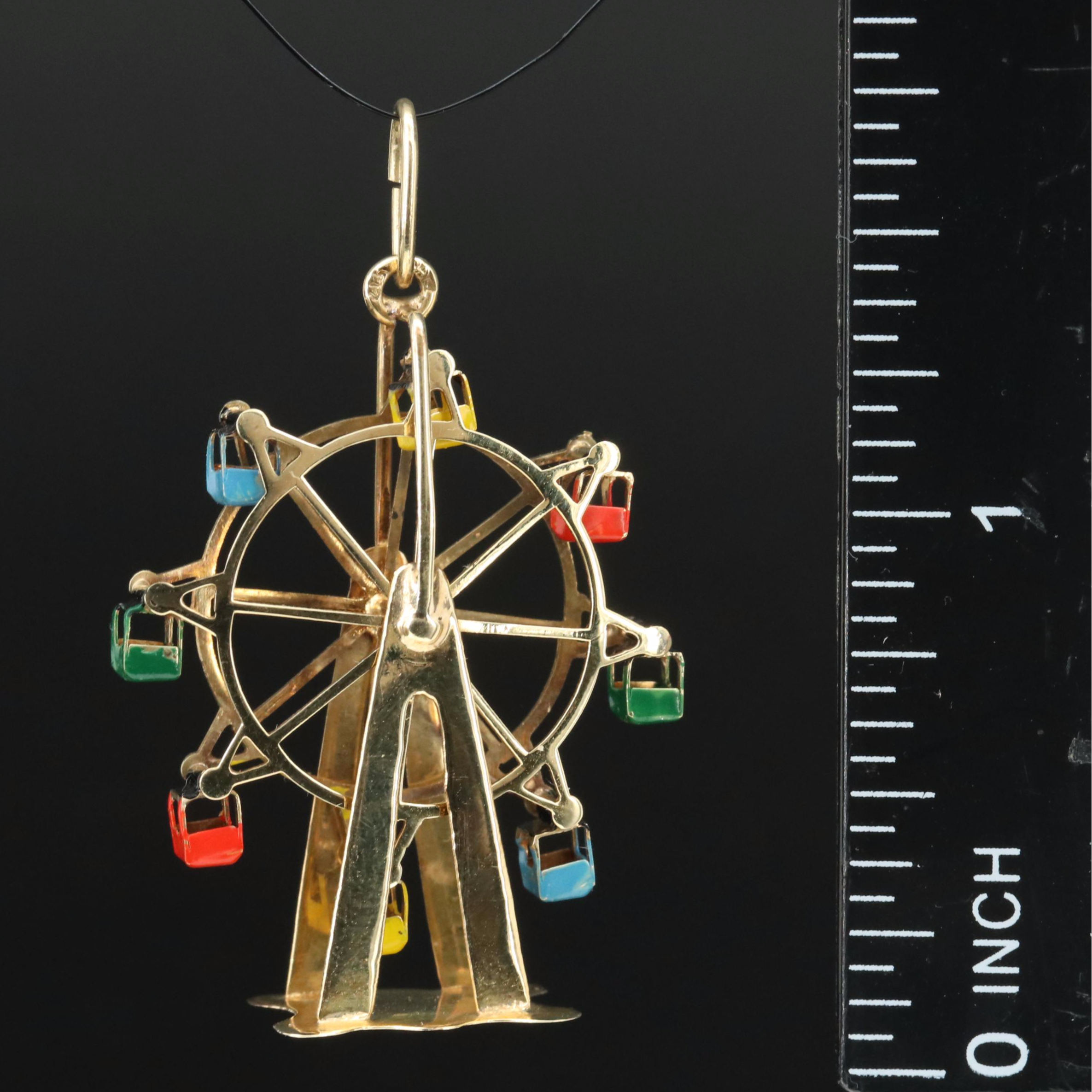 14K Articulated Ferris Wheel Pendant | EBTH