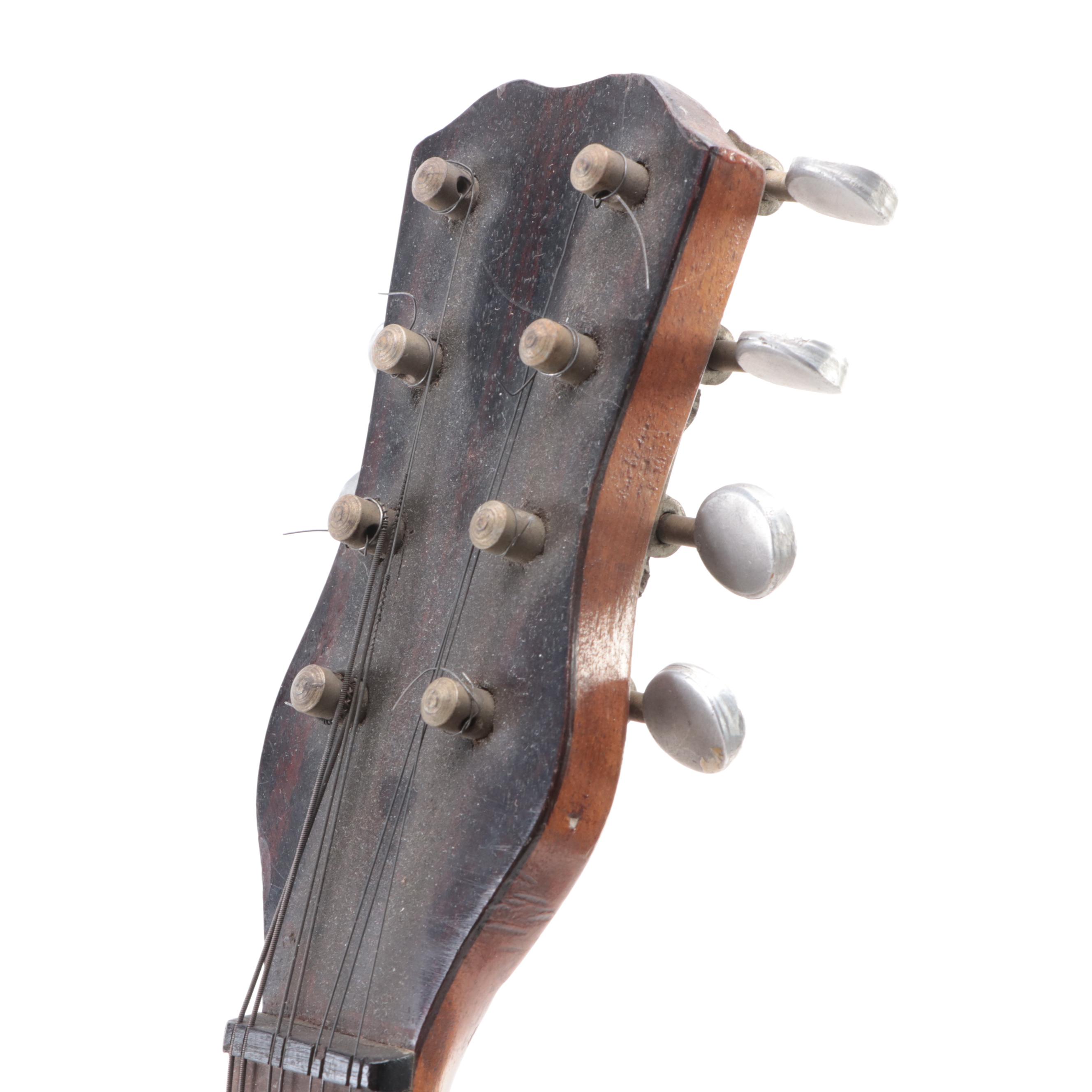 Italian Style Turtle Shell Inlaid Bowl Back Mandolin | EBTH