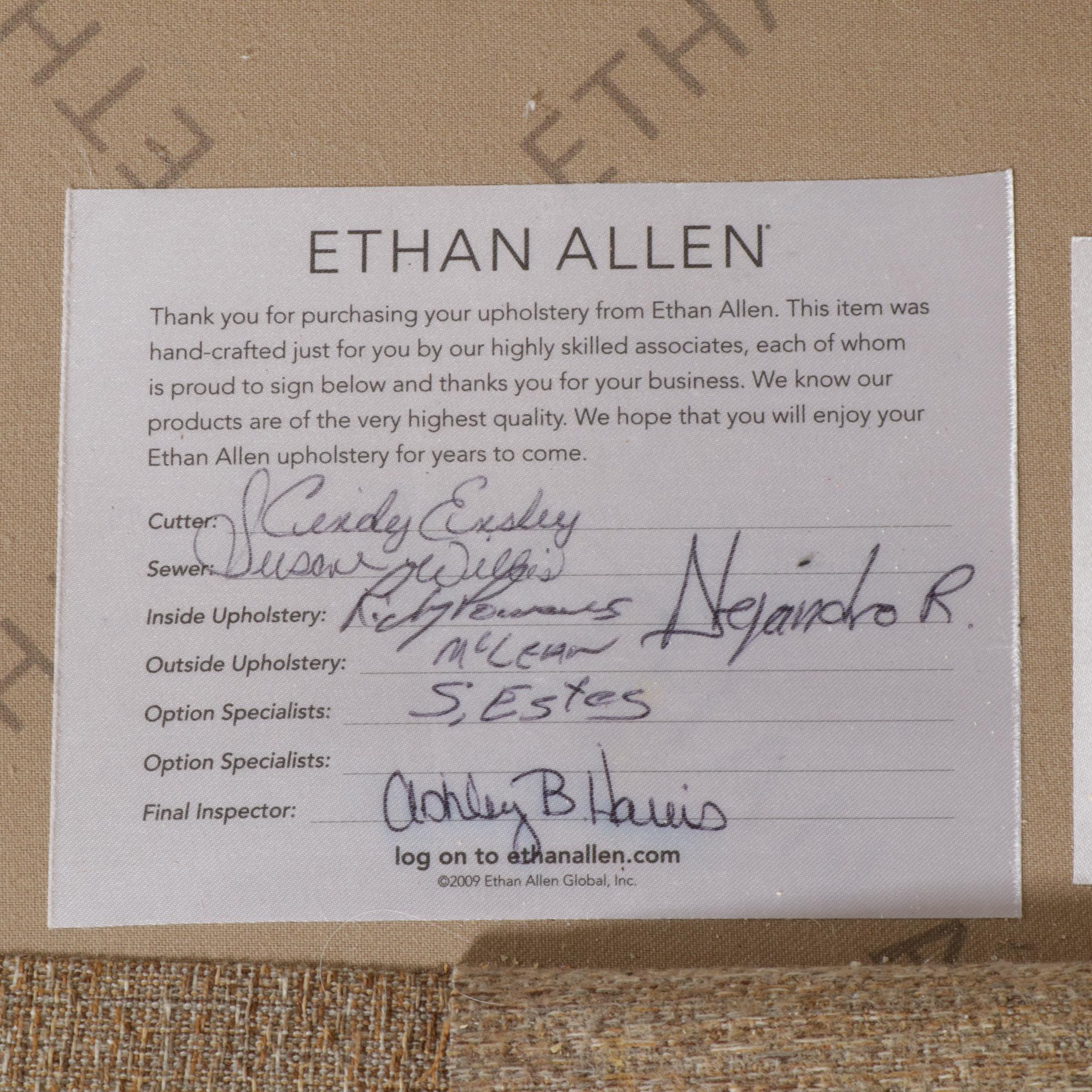 Ethan Allen "Emerson" Contemporary Two-Seat Sofa | EBTH