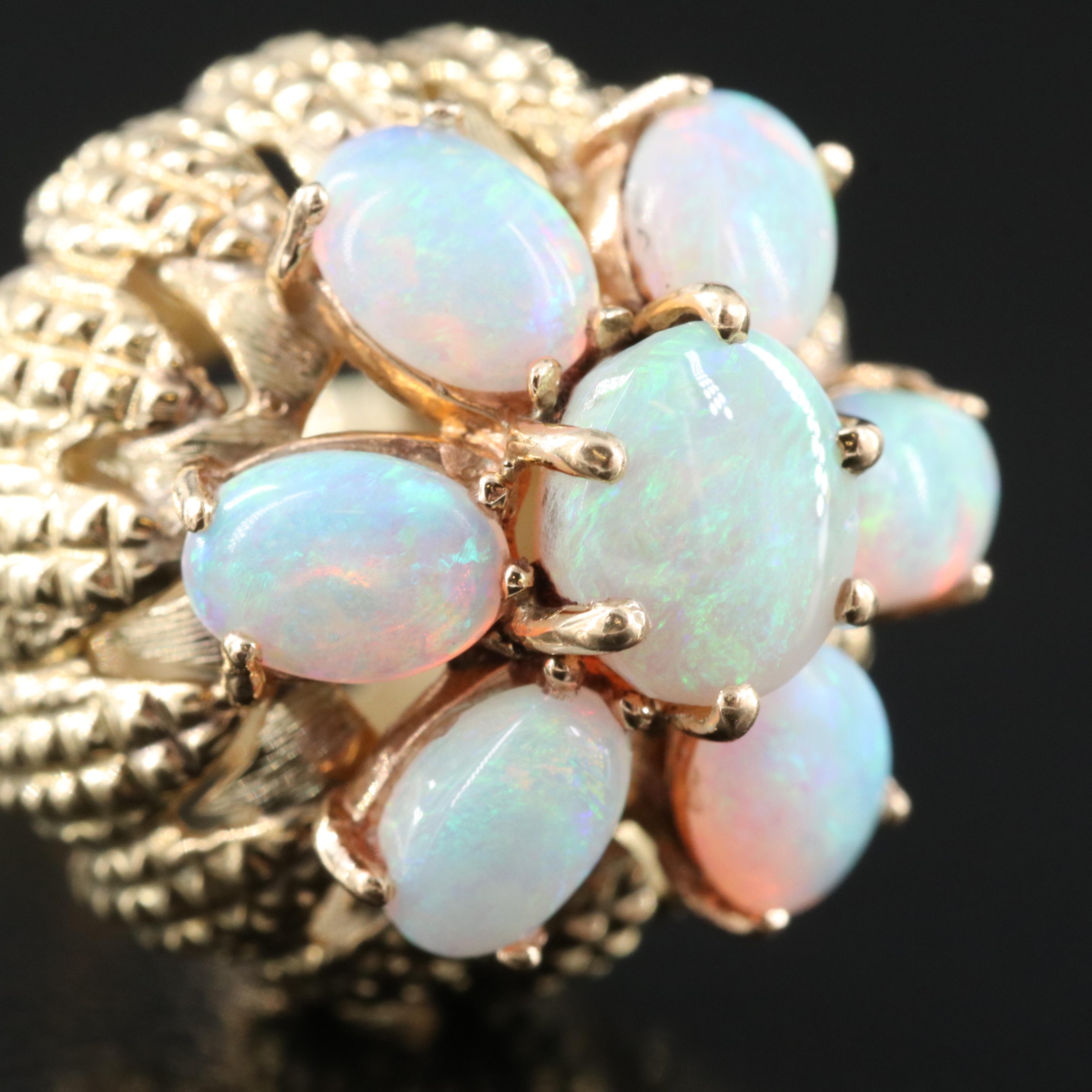 14K Opal Domed Ring | EBTH