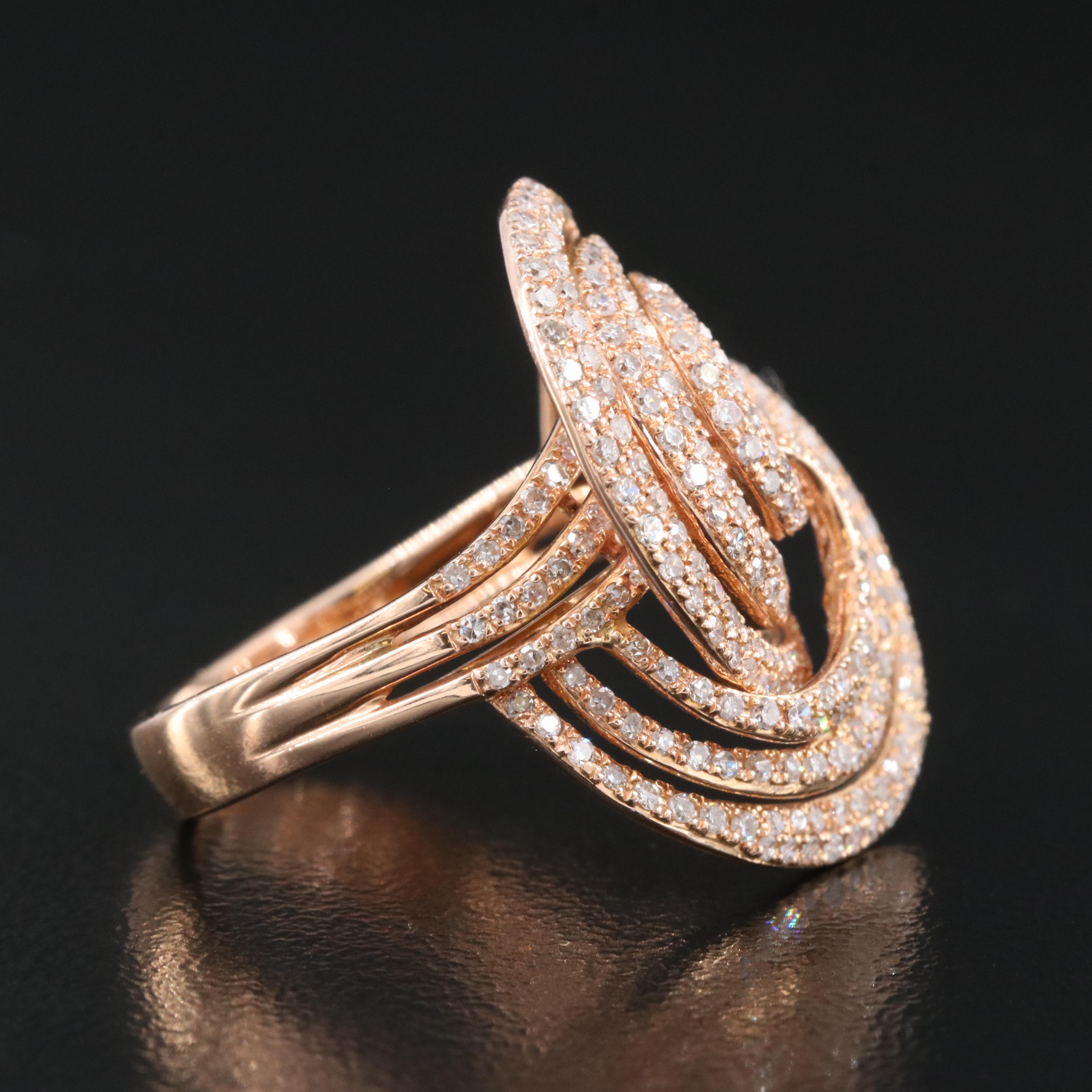 EFFY 14K Rose Gold 1.45 CTW Diamond Ring | EBTH