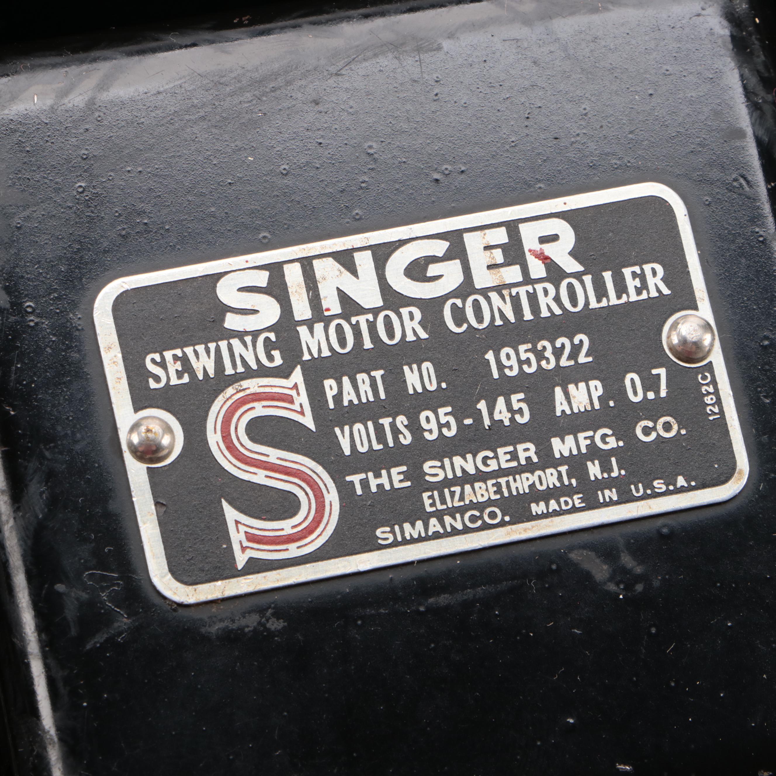 1948 Singer 221-1 Portable Electric Sewing Machine with Case | EBTH