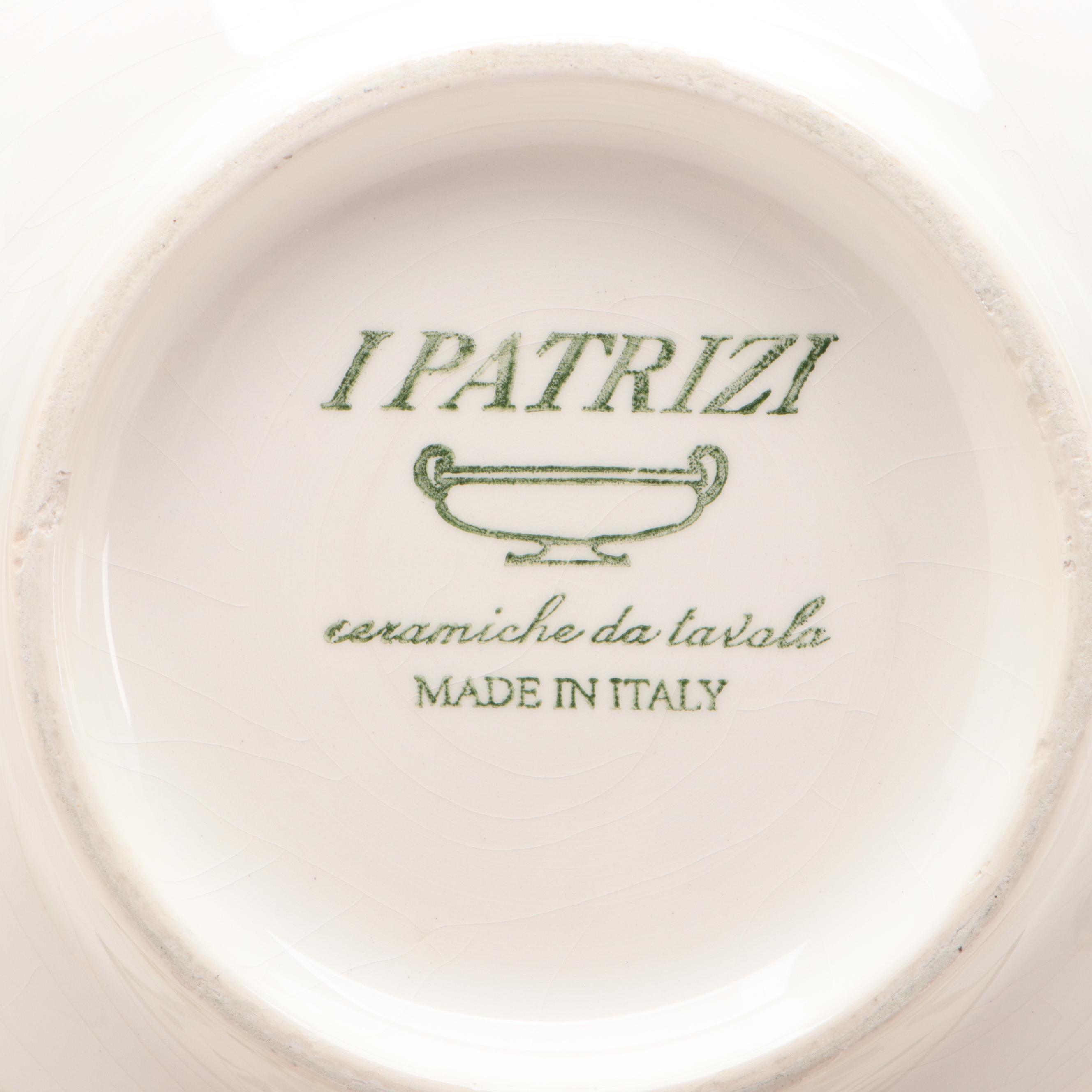 I Patrizi Ceramic Serving and Pasta Bowls | EBTH