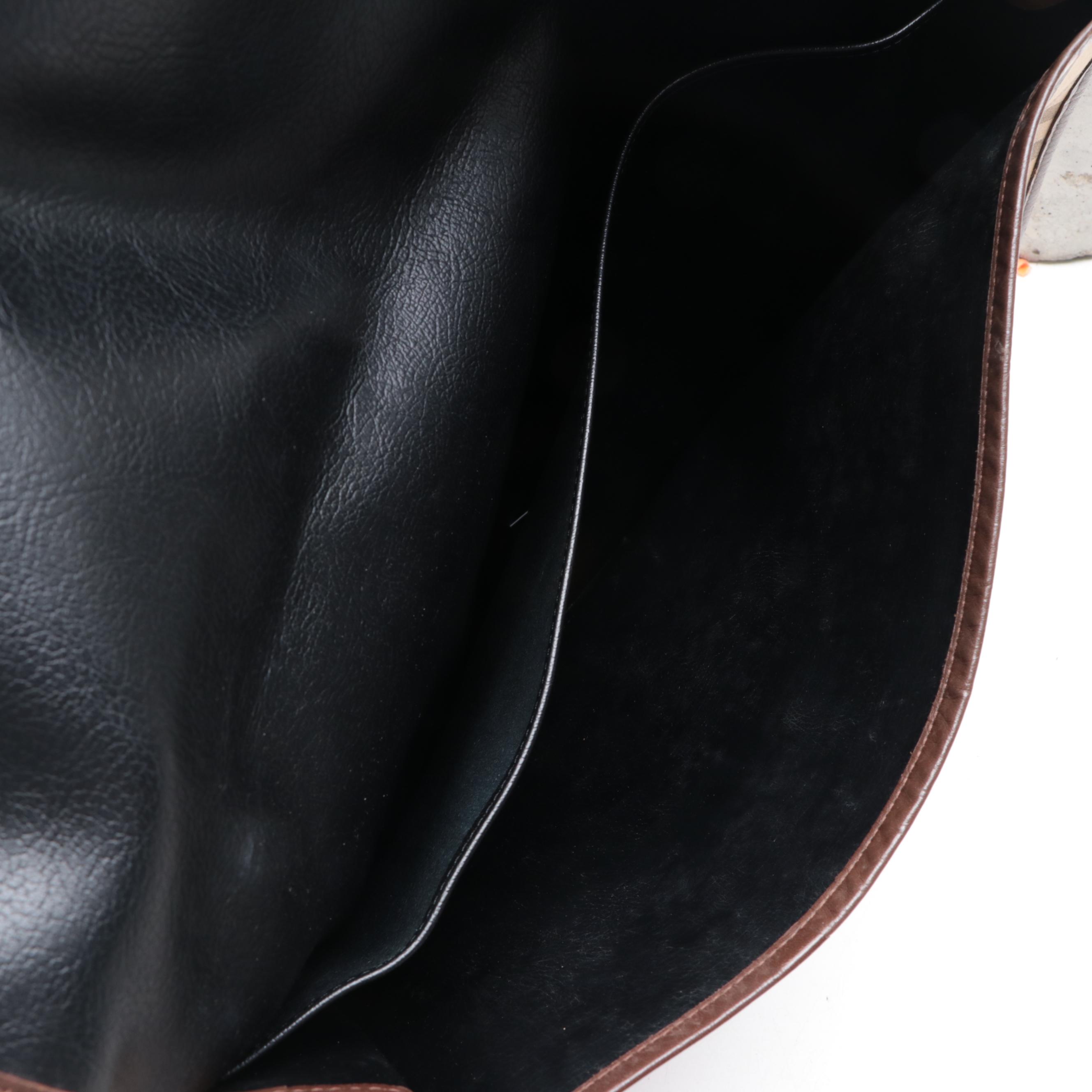 Burberry Haymarket Check Folio with Leather Trim | EBTH