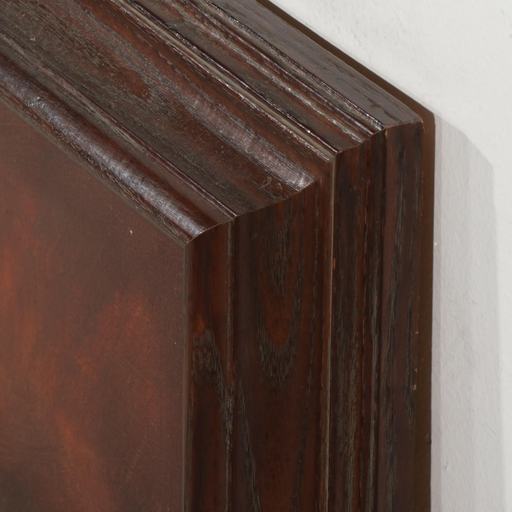 Severo Enrique Zavaleta Portrait Oil Painting of Native American, Circa ...