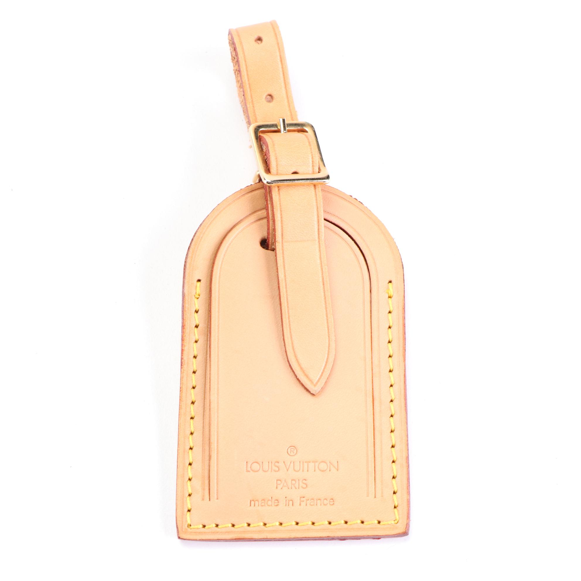 Louis Vuitton Luggage Tag and Poignet in Vachetta Leather | EBTH