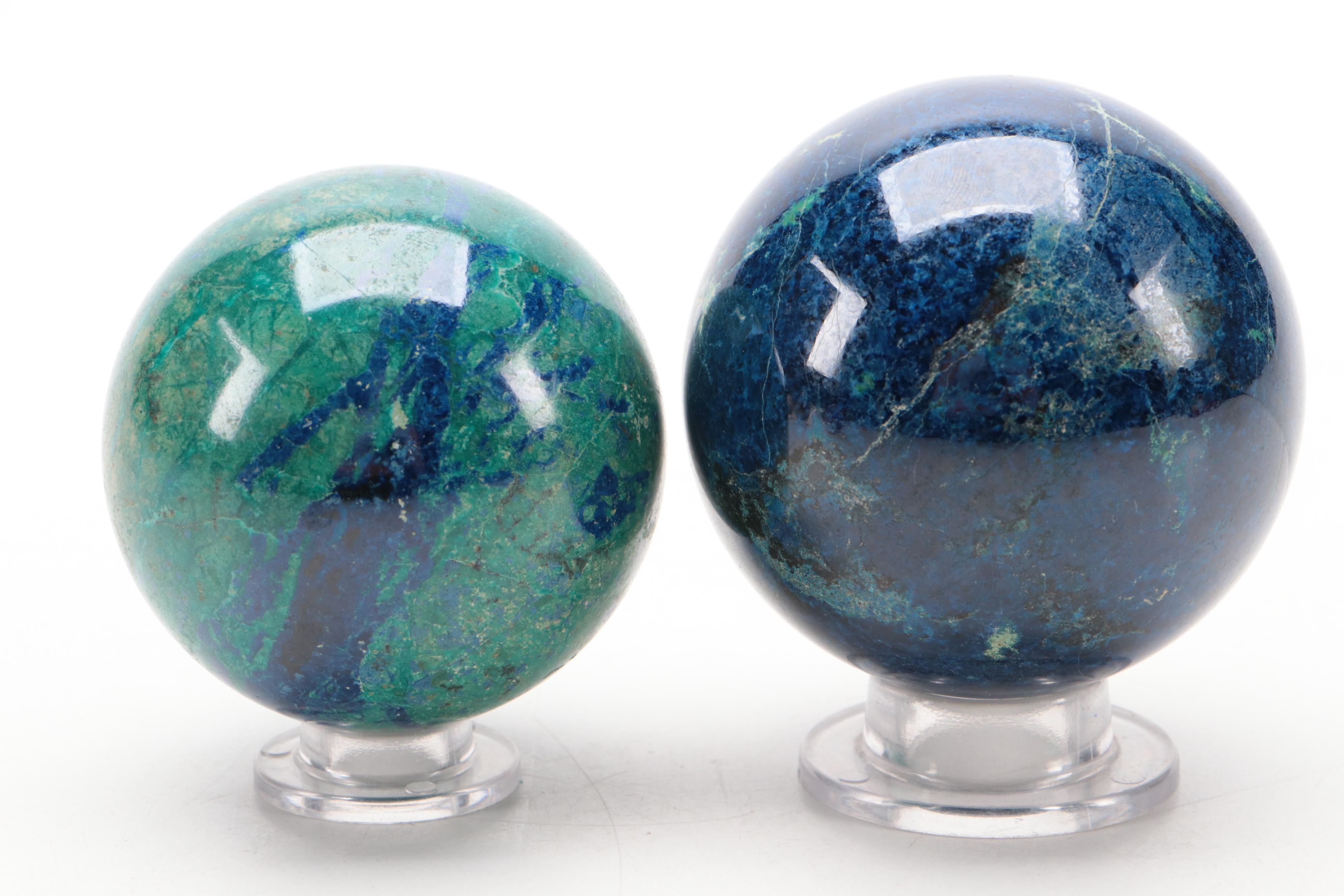 Rhodonite, Azurmalachite, Rose Quartz and More Polished Orbs and Eggs ...