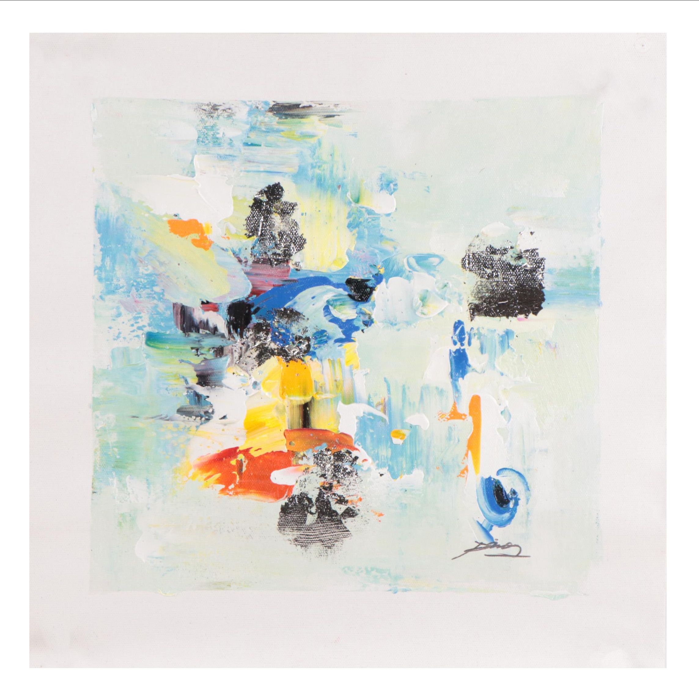 Ping Abstract Oil Painting, 21st Century | EBTH