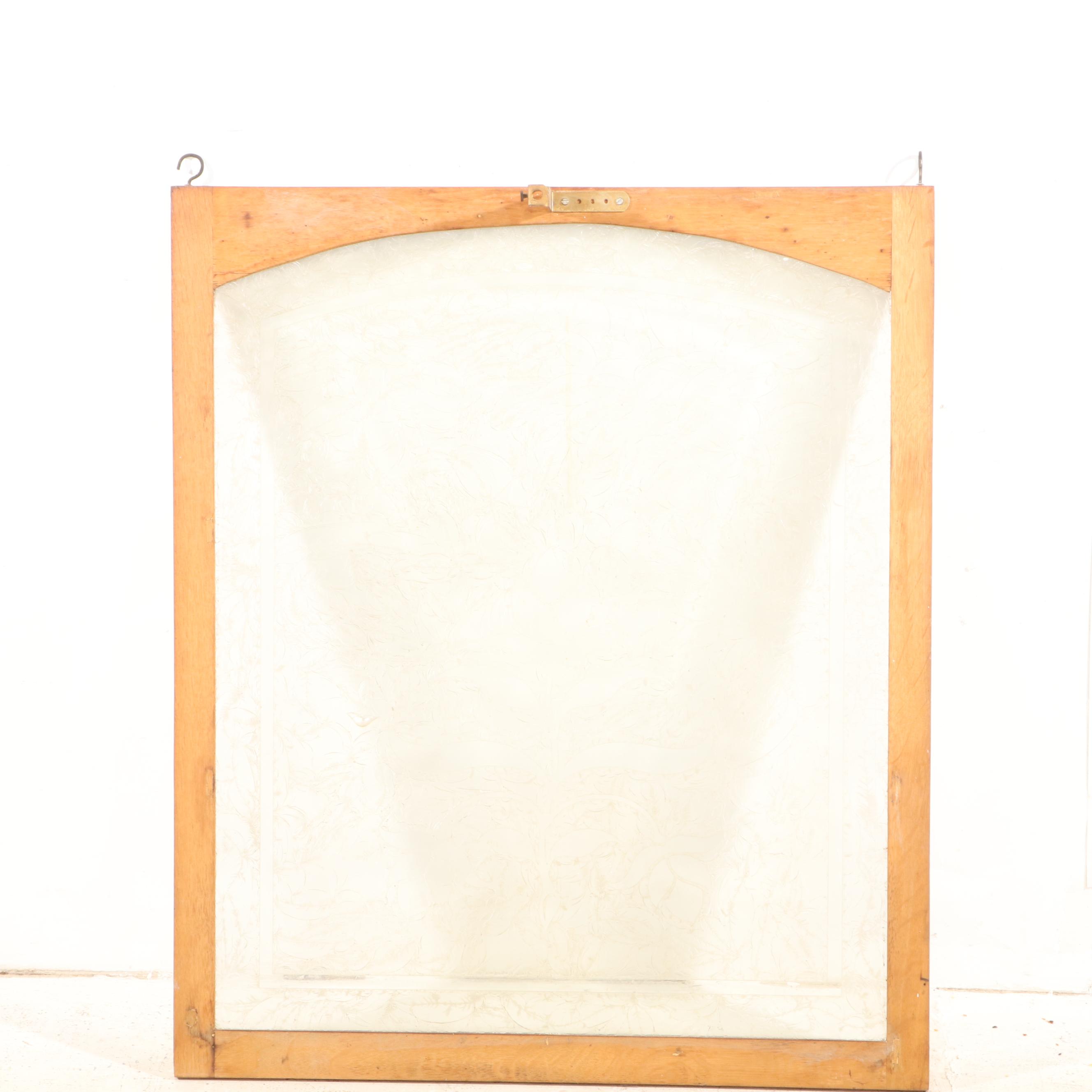 Pressed Obscured Glass Picture Inset Door Panel | EBTH