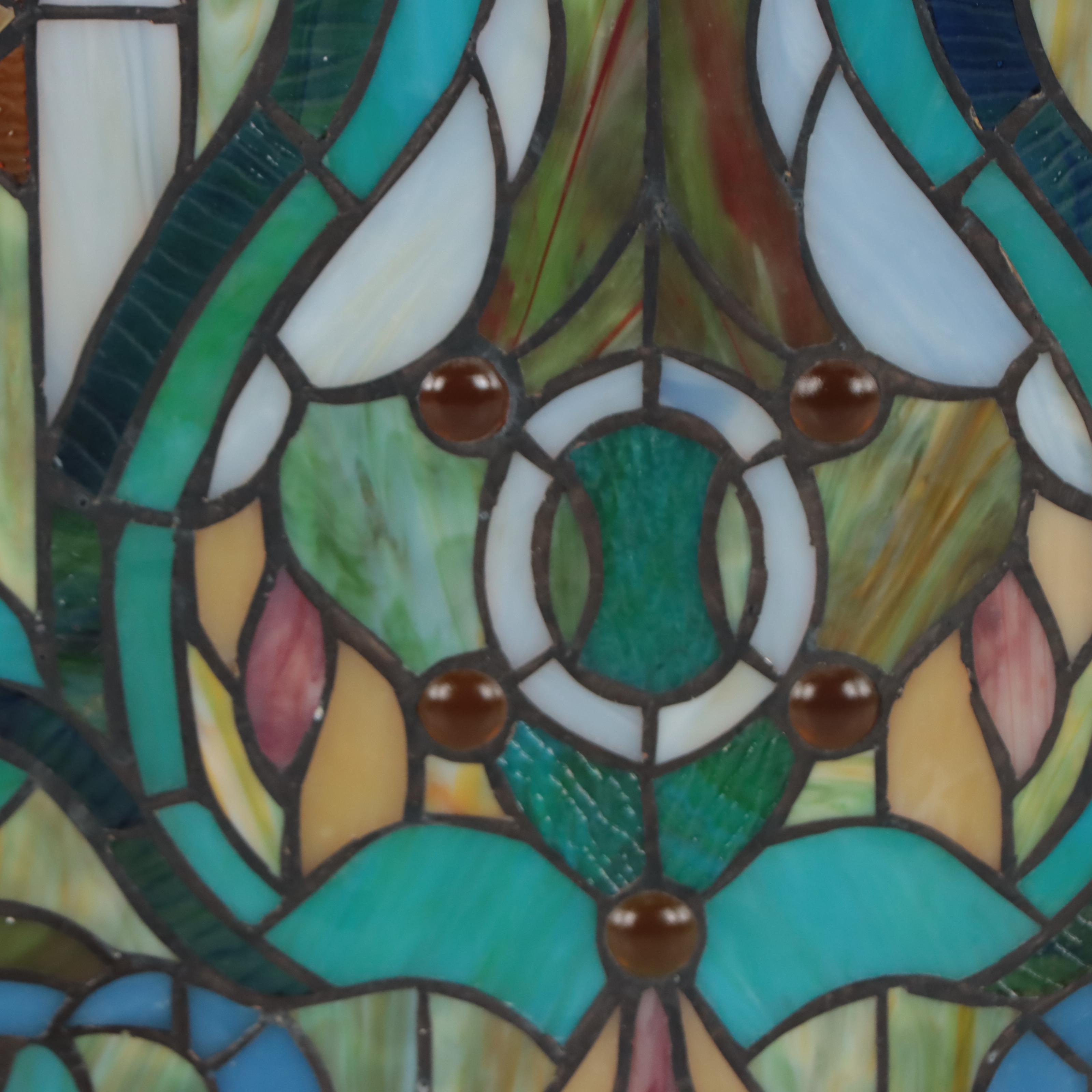 Contemporary Stained Glass Hanging Panel | EBTH