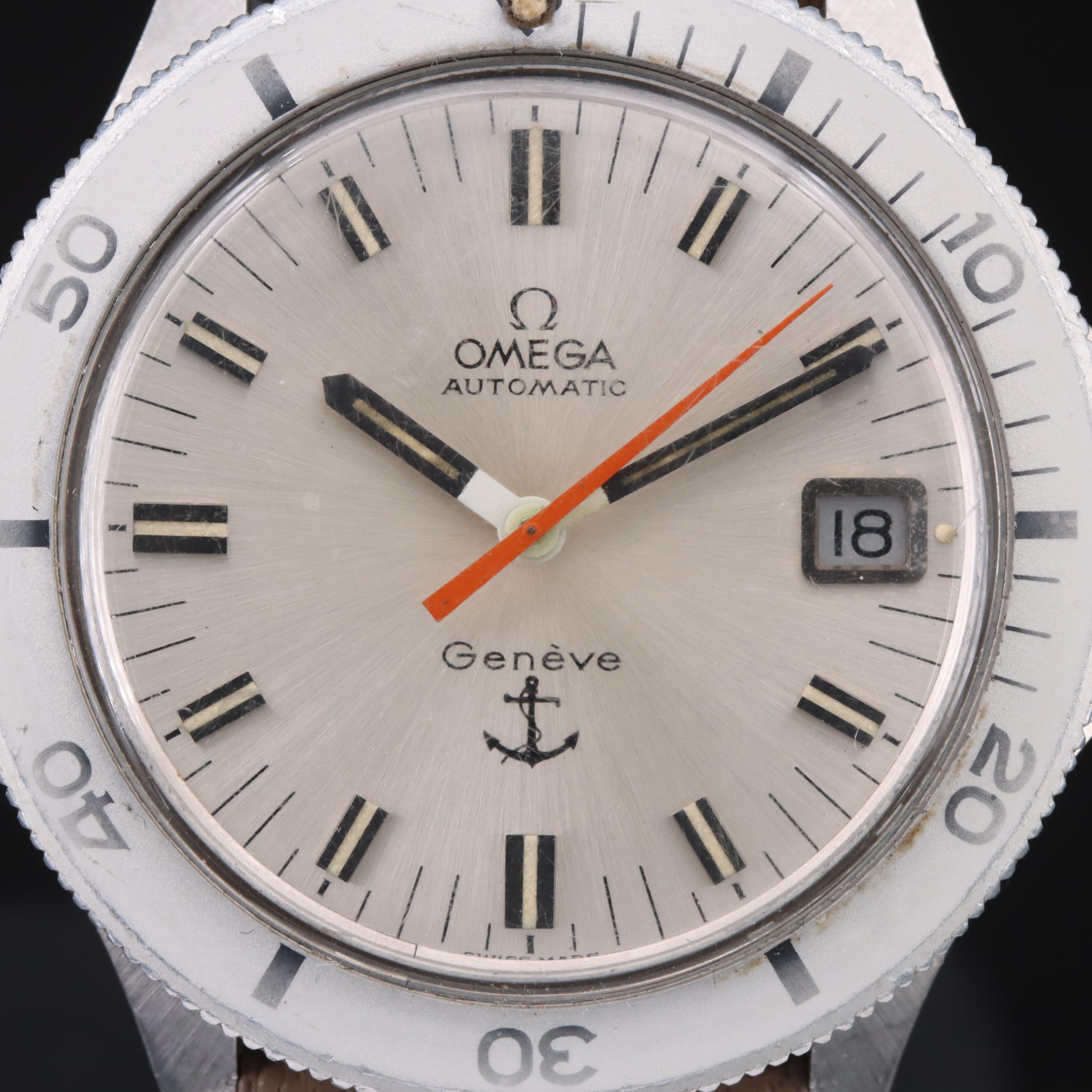 1970 Omega Geneve "Admiralty" Anchor Dial Wristwatch | EBTH