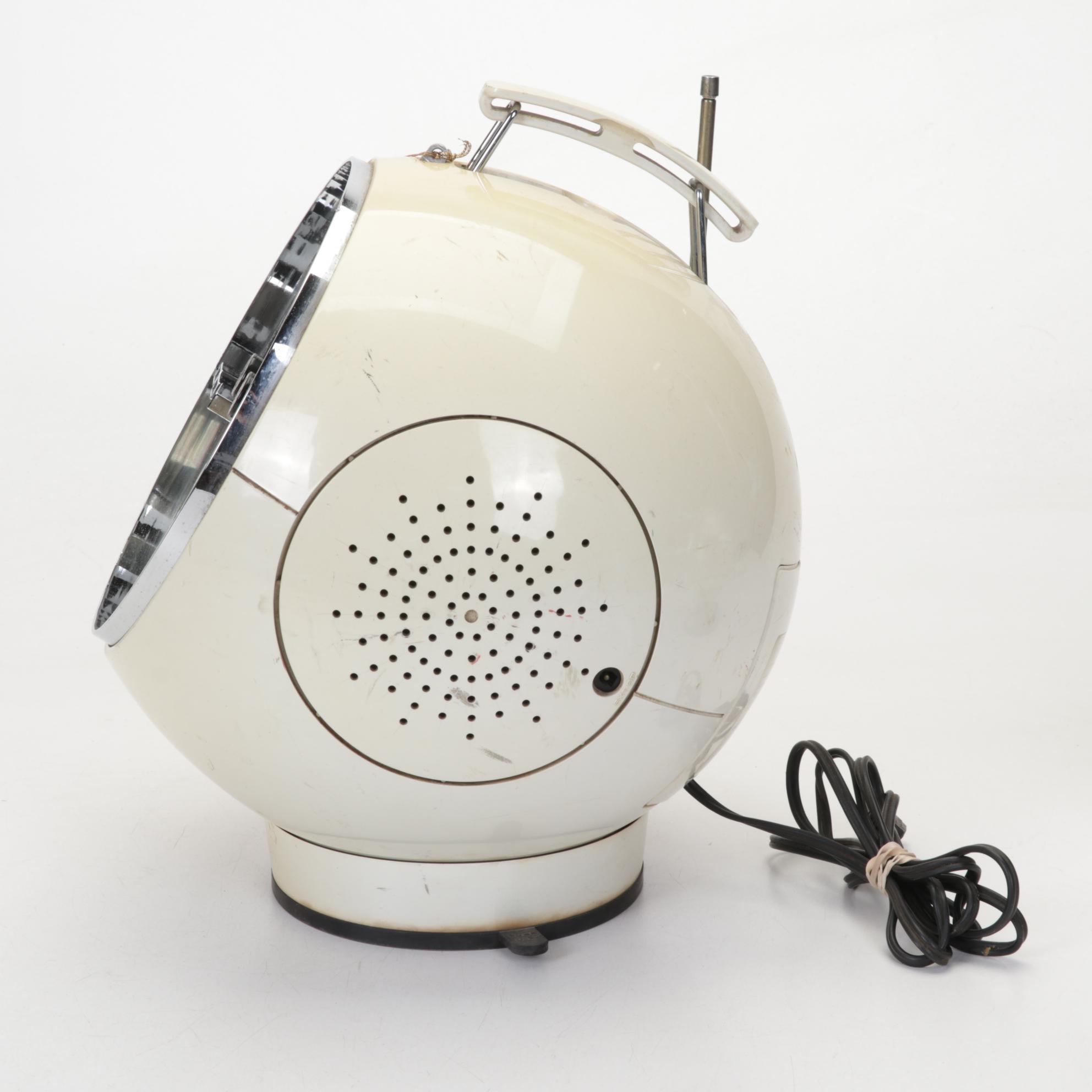Weltron Globe Shaped Radio and 8-Track Tape Player and Peerless ...