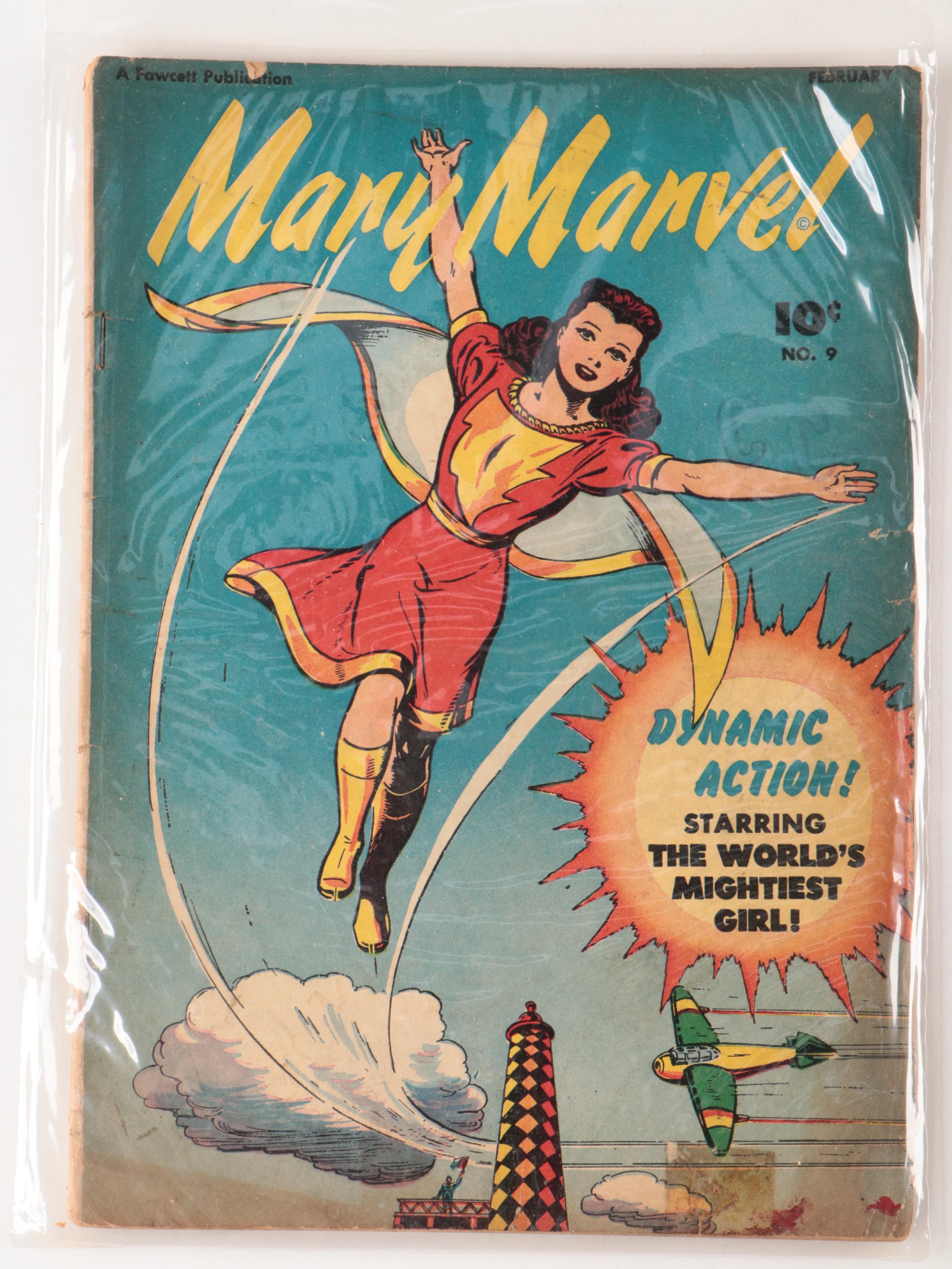 Golden Age DC Comics Mary Marvel, Issues #5, #6, #8, #9 | EBTH