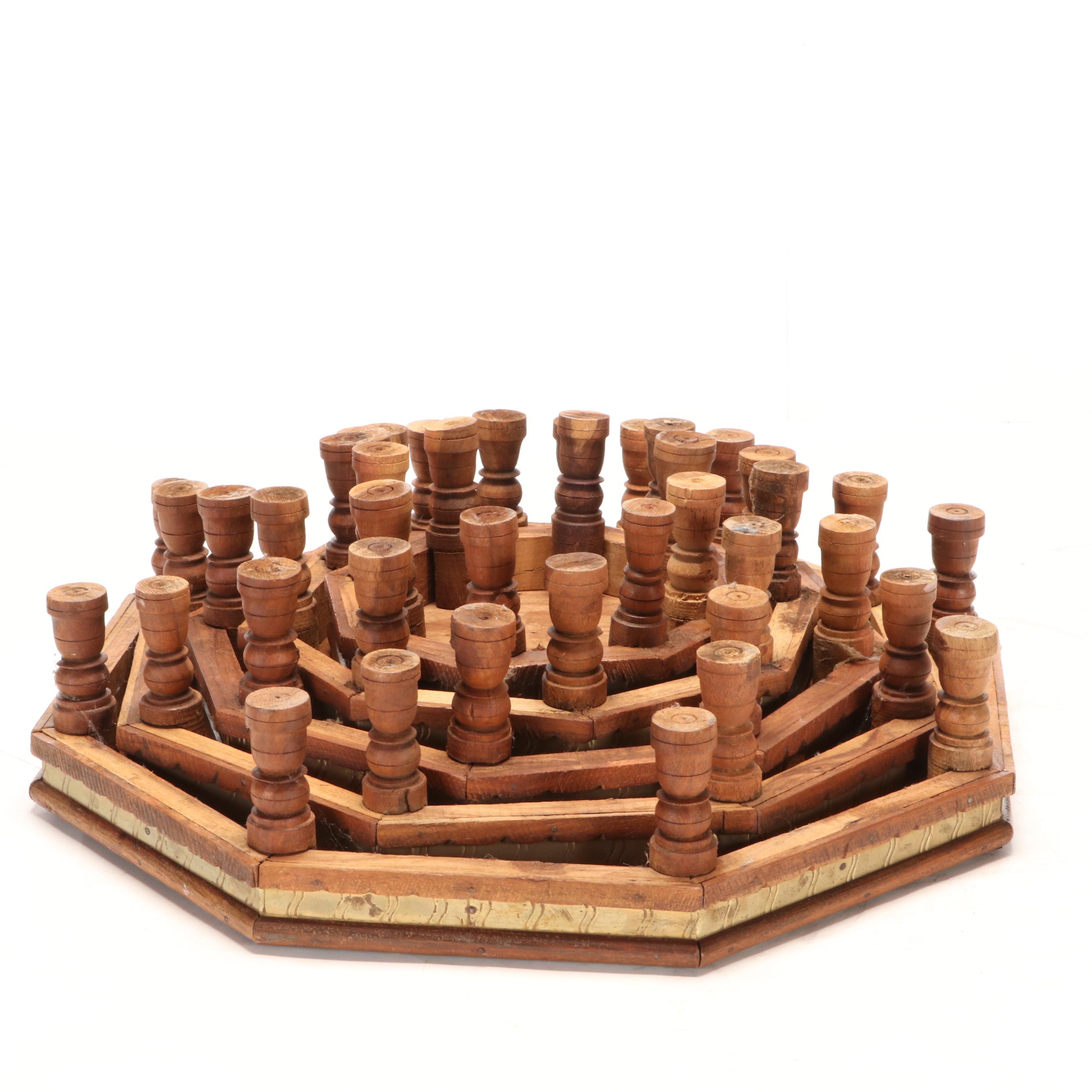 Indian Brass Ornamented Stacking Octagonal Tables | EBTH