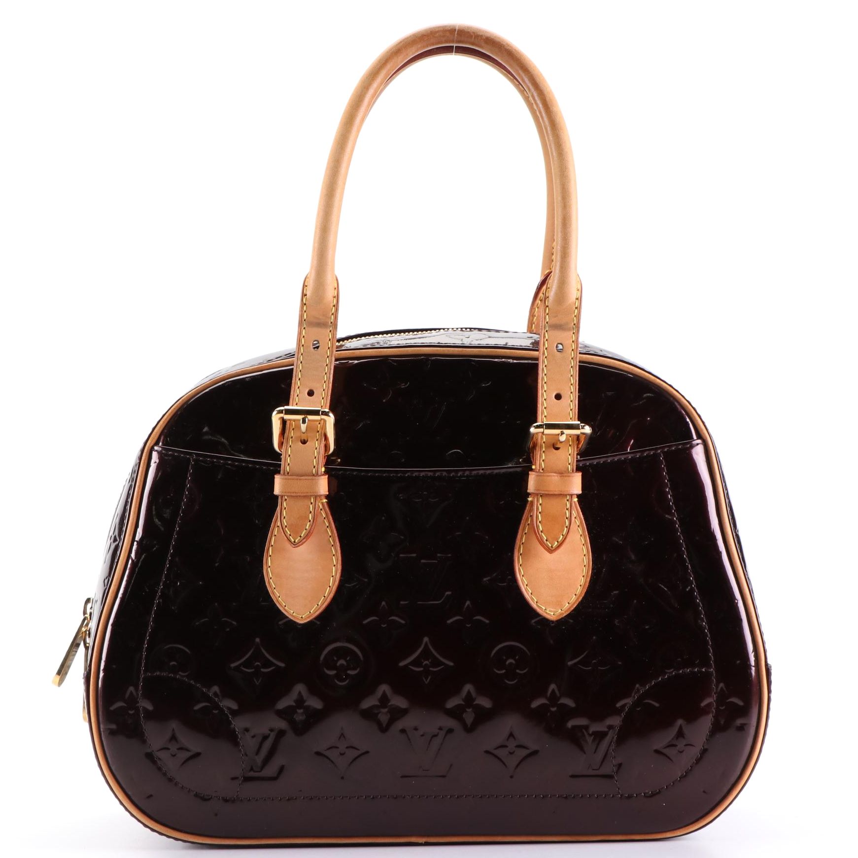 Louis Vuitton Summit Drive Bag in Monogram Vernis and Vachetta Leather ...