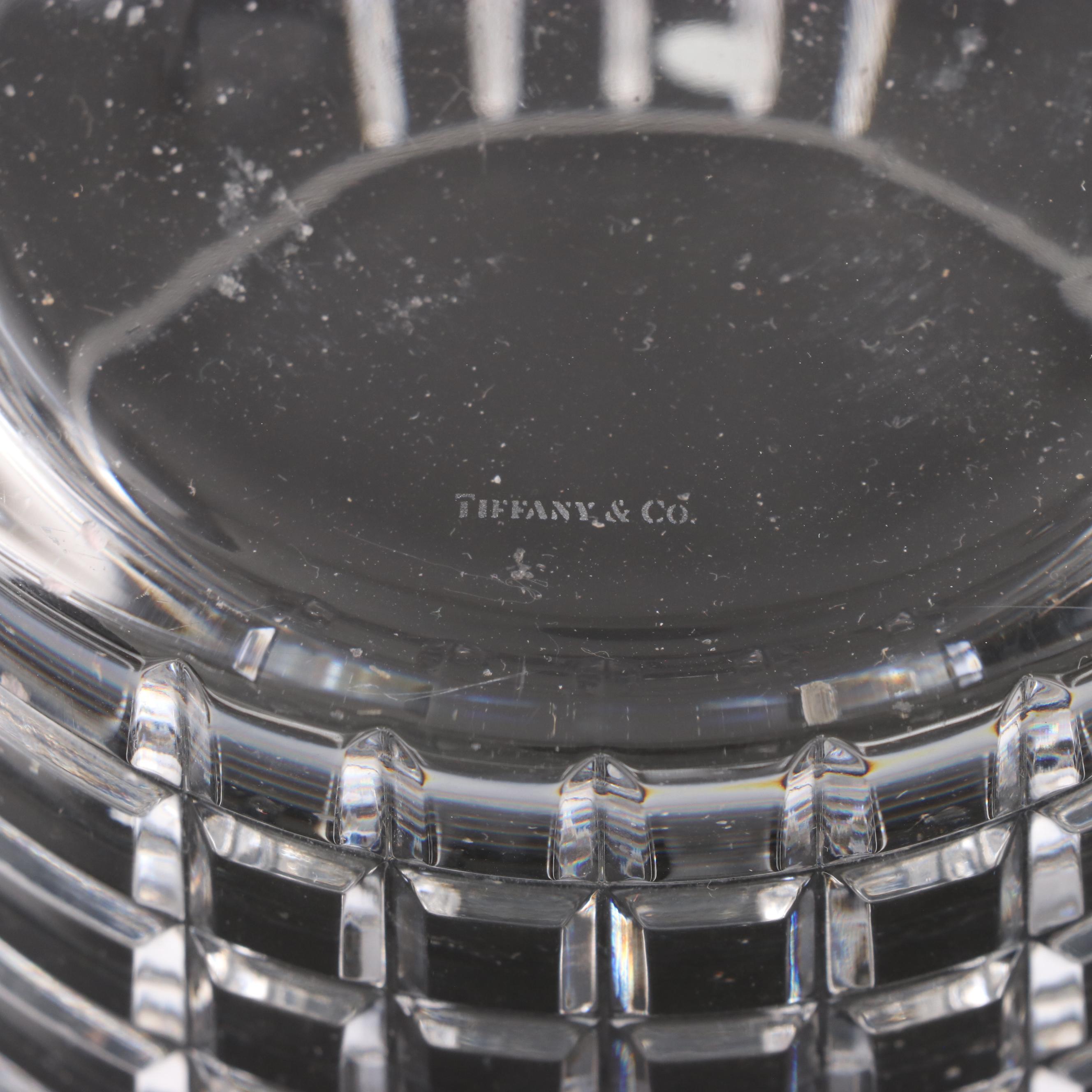 Tiffany & Co. "Plaid" Small Crystal Ice Bucket | EBTH