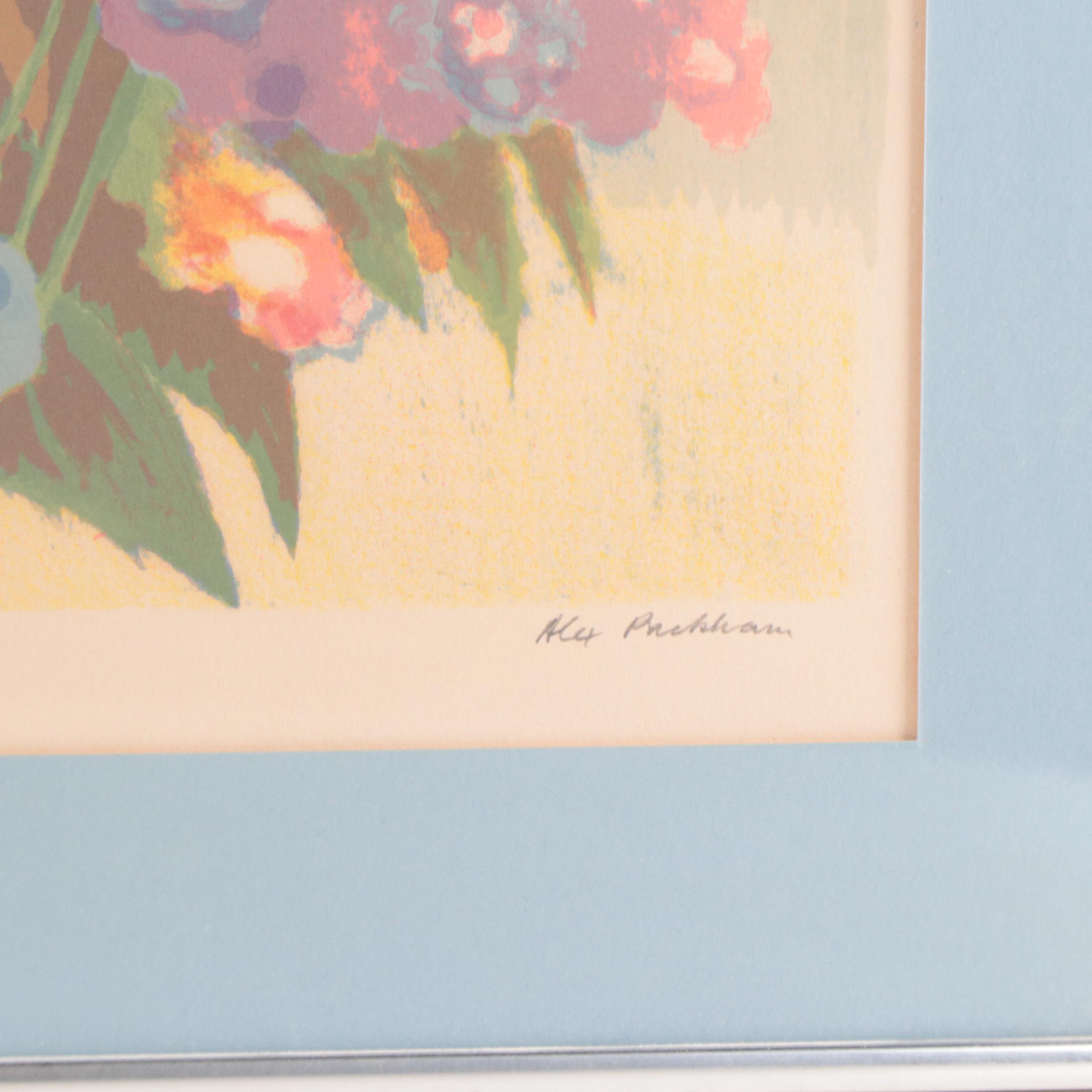 Alex Packham Color Lithograph of a Floral Still Life | EBTH