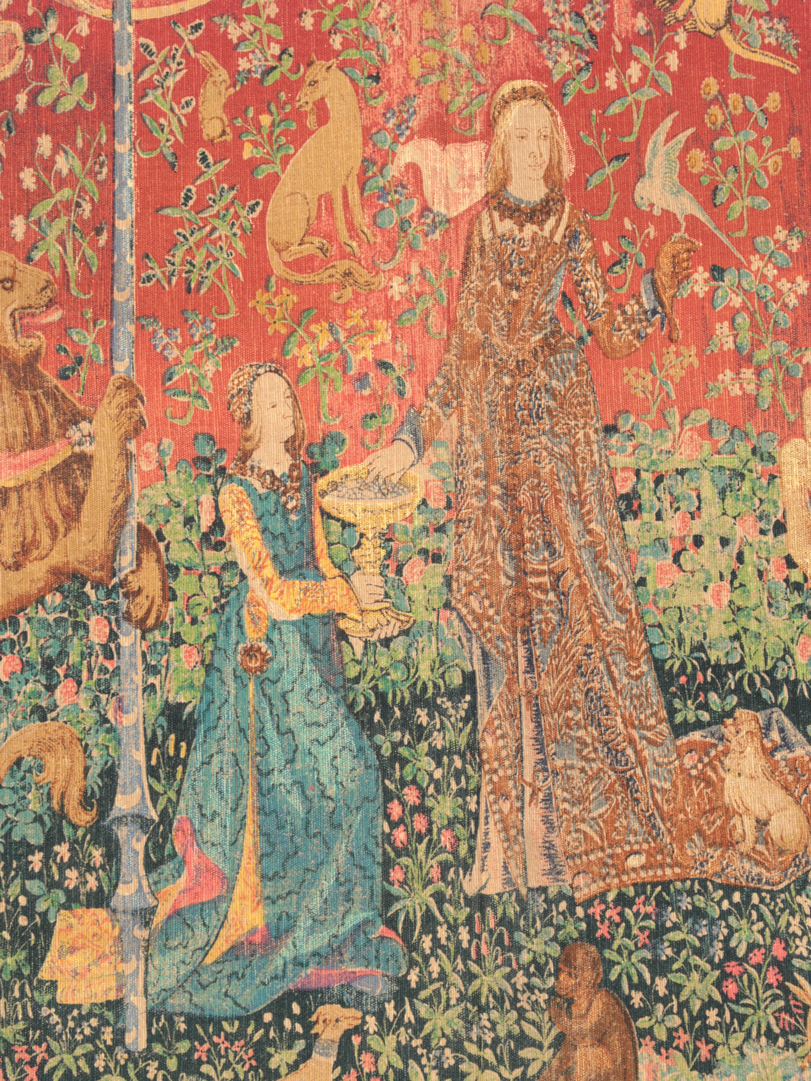 Editions d’Art de Rambouillet Printed Tapestry after "La Dame à la ...