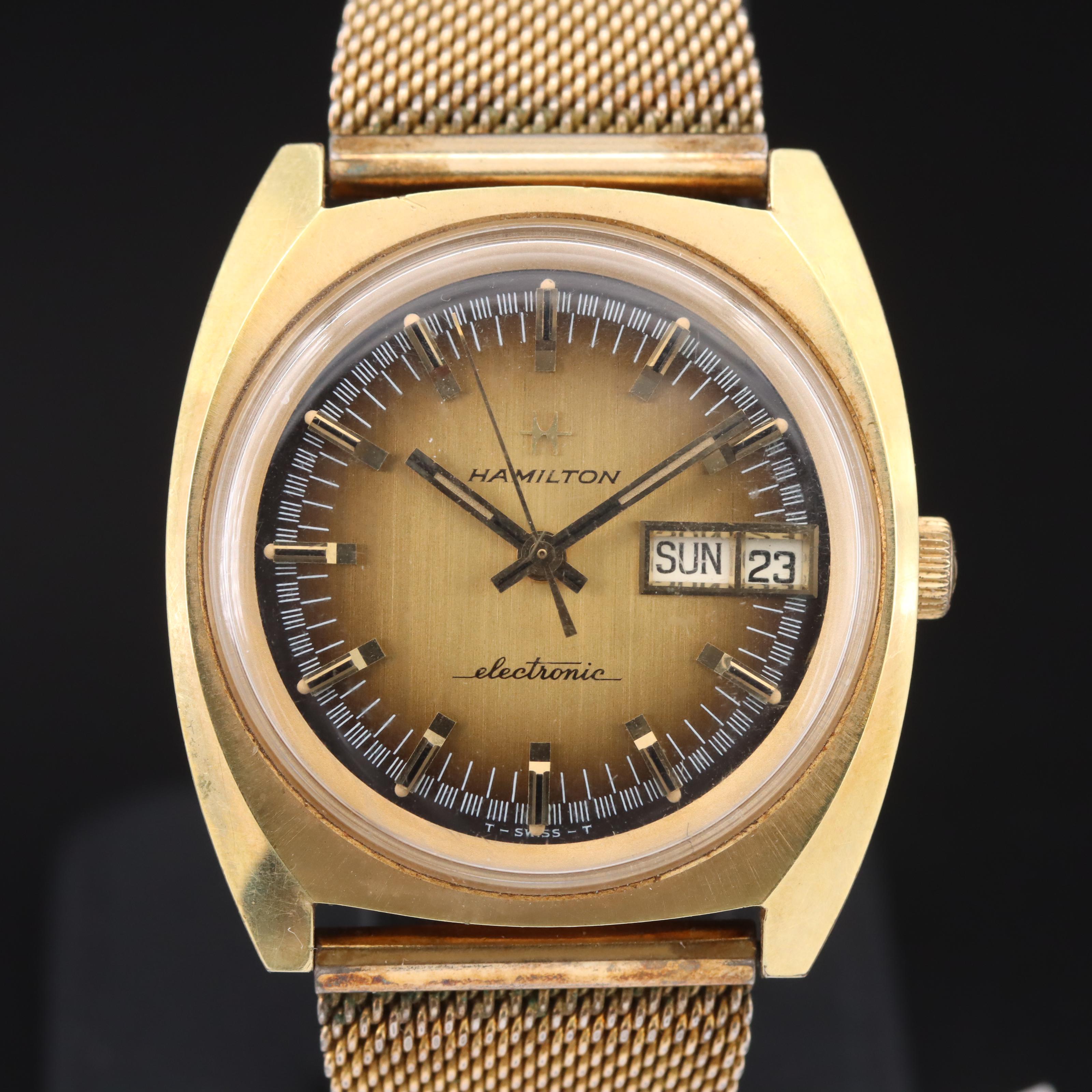 Vintage Hamilton Electronic Day-Date Wristwatch | EBTH