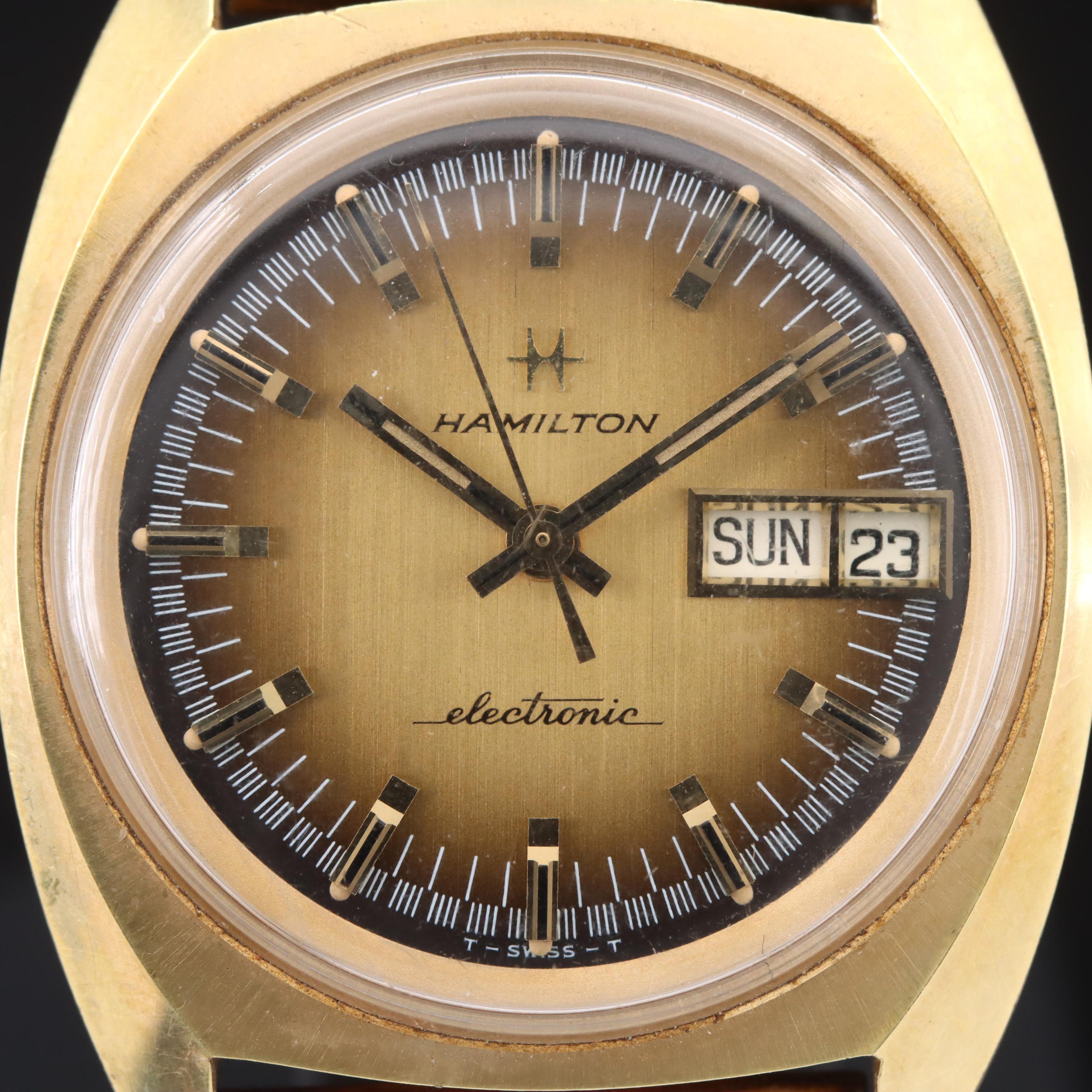 Vintage Hamilton Electronic Day-Date Wristwatch | EBTH