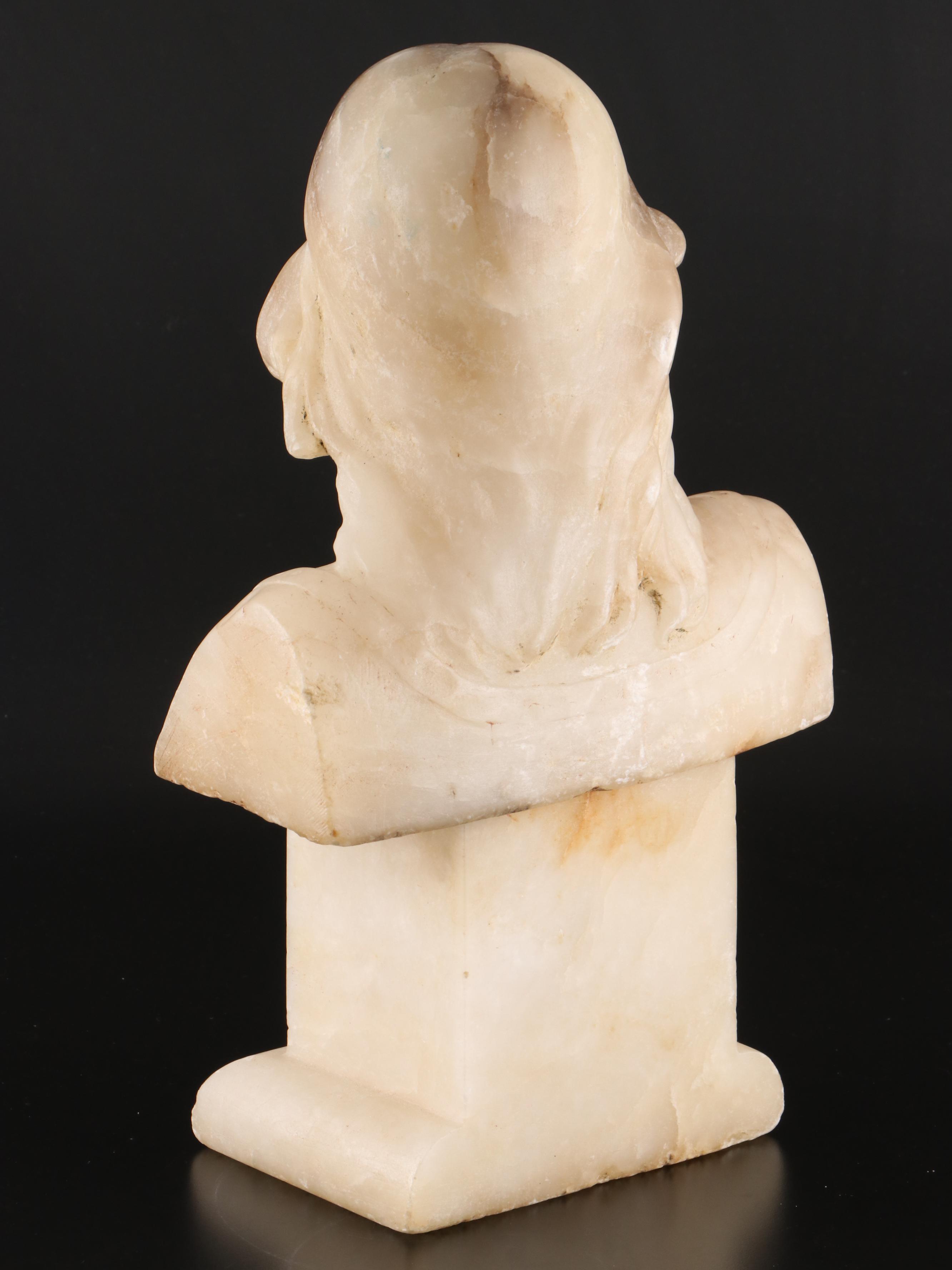 Carved Alabaster Bust of Woman | EBTH