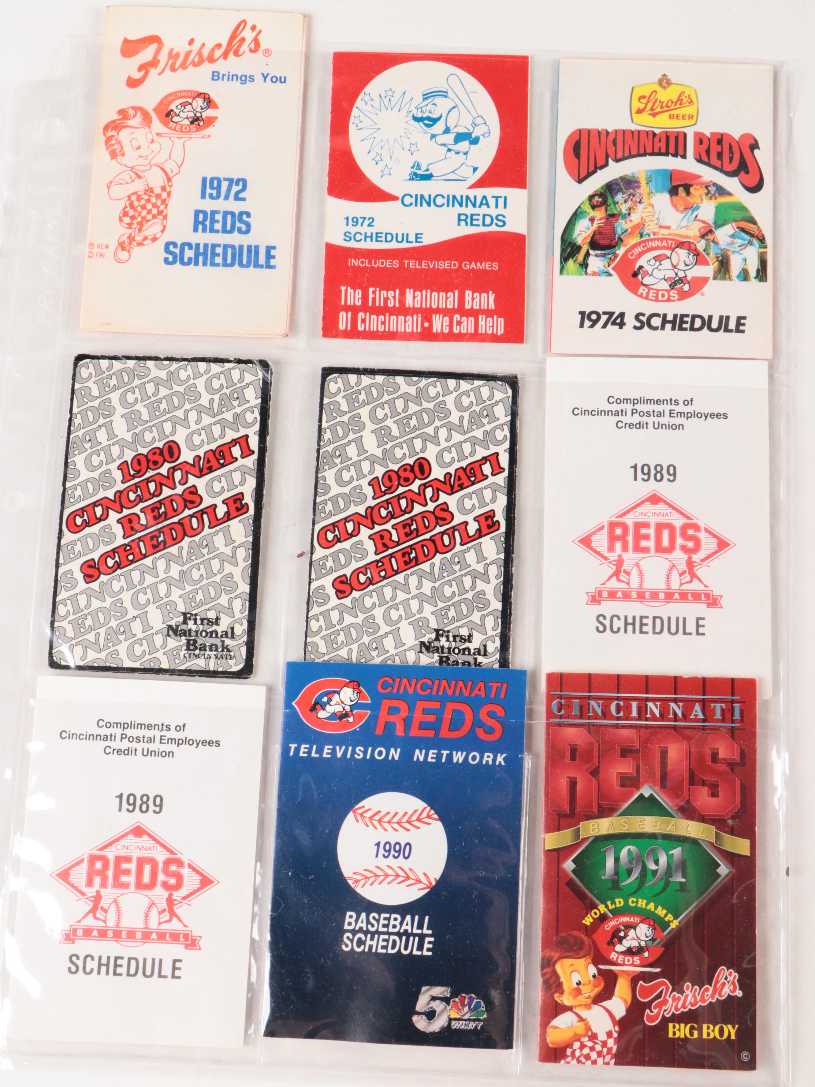 Cincinnati Reds Ticket Stubs, Team Schedules, and More, 1950s–2010s | EBTH