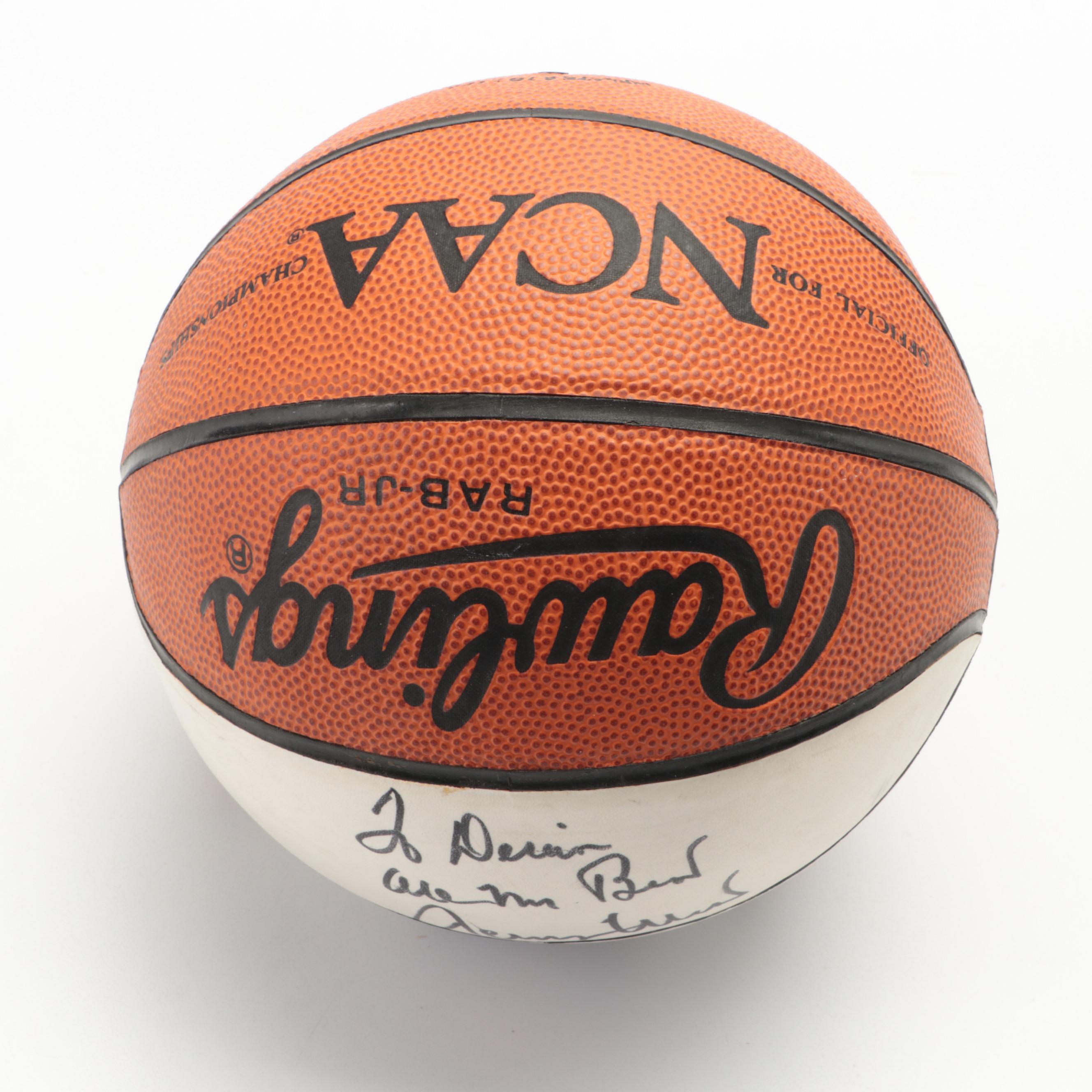 Jerry West Signed 1998 Final Four Mini Rawlings Basketball | EBTH