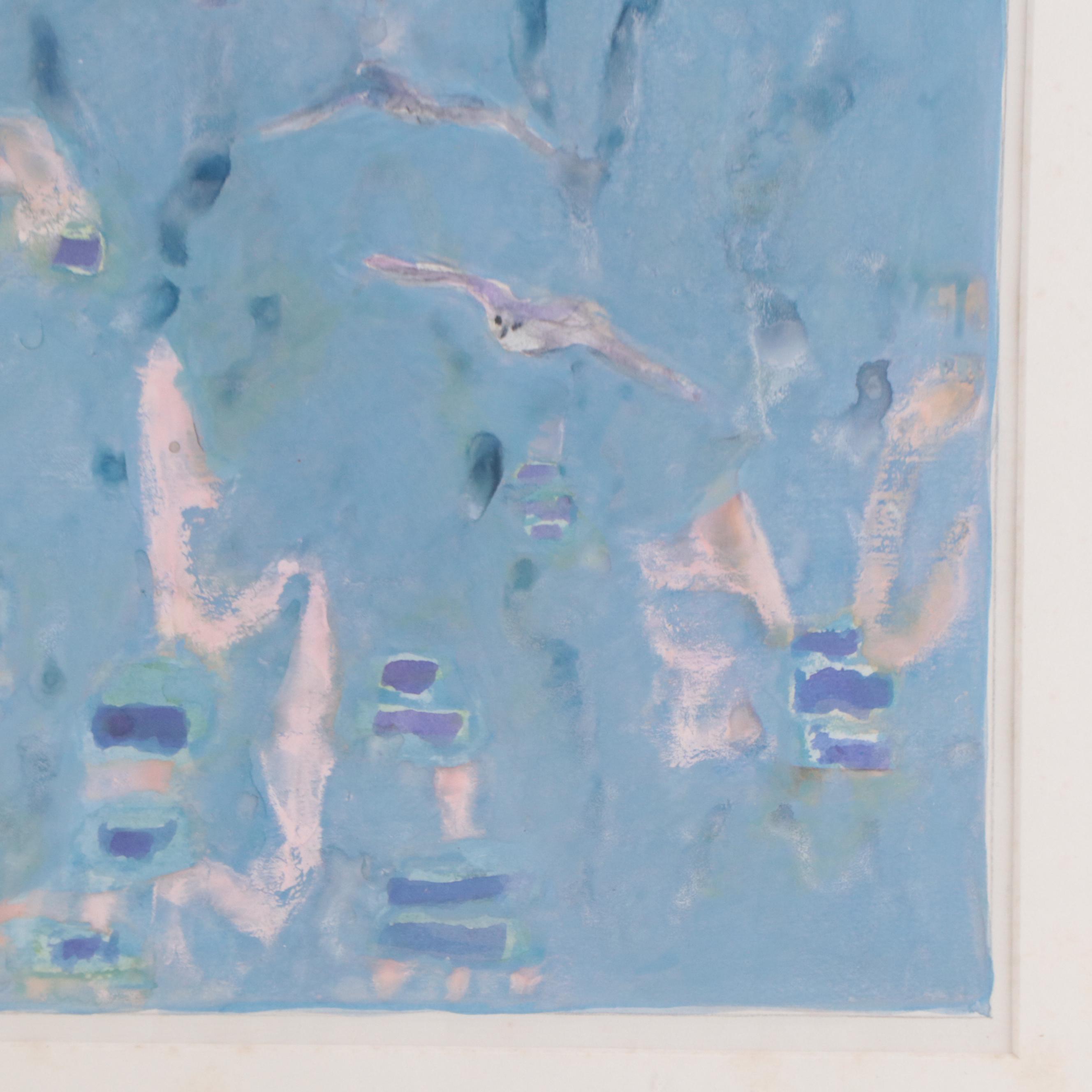 Walter Sorge Watercolor Painting "Reflections - Sea of Galilee" | EBTH