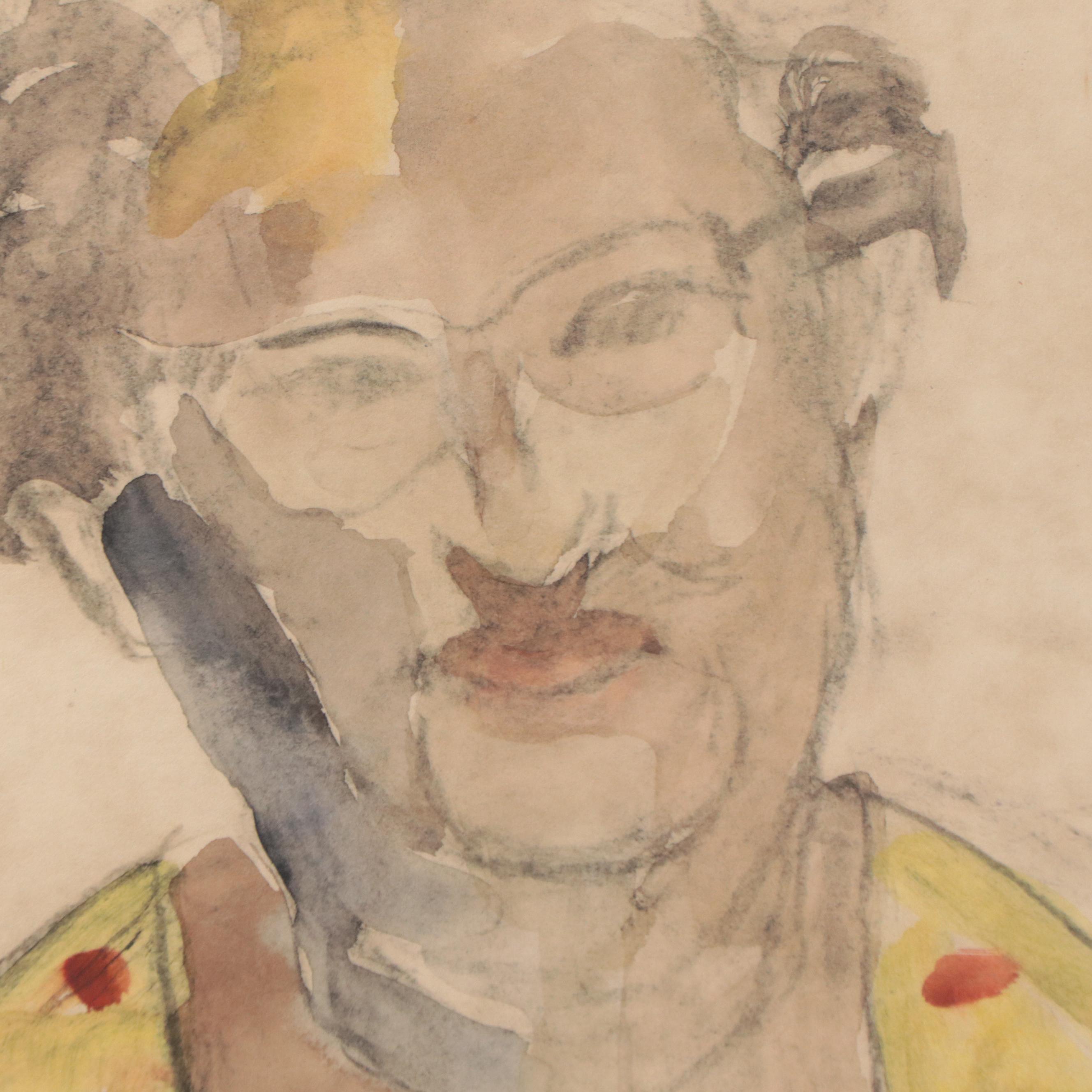 Walter Sorge Watercolor Painting of Female Portrait | EBTH
