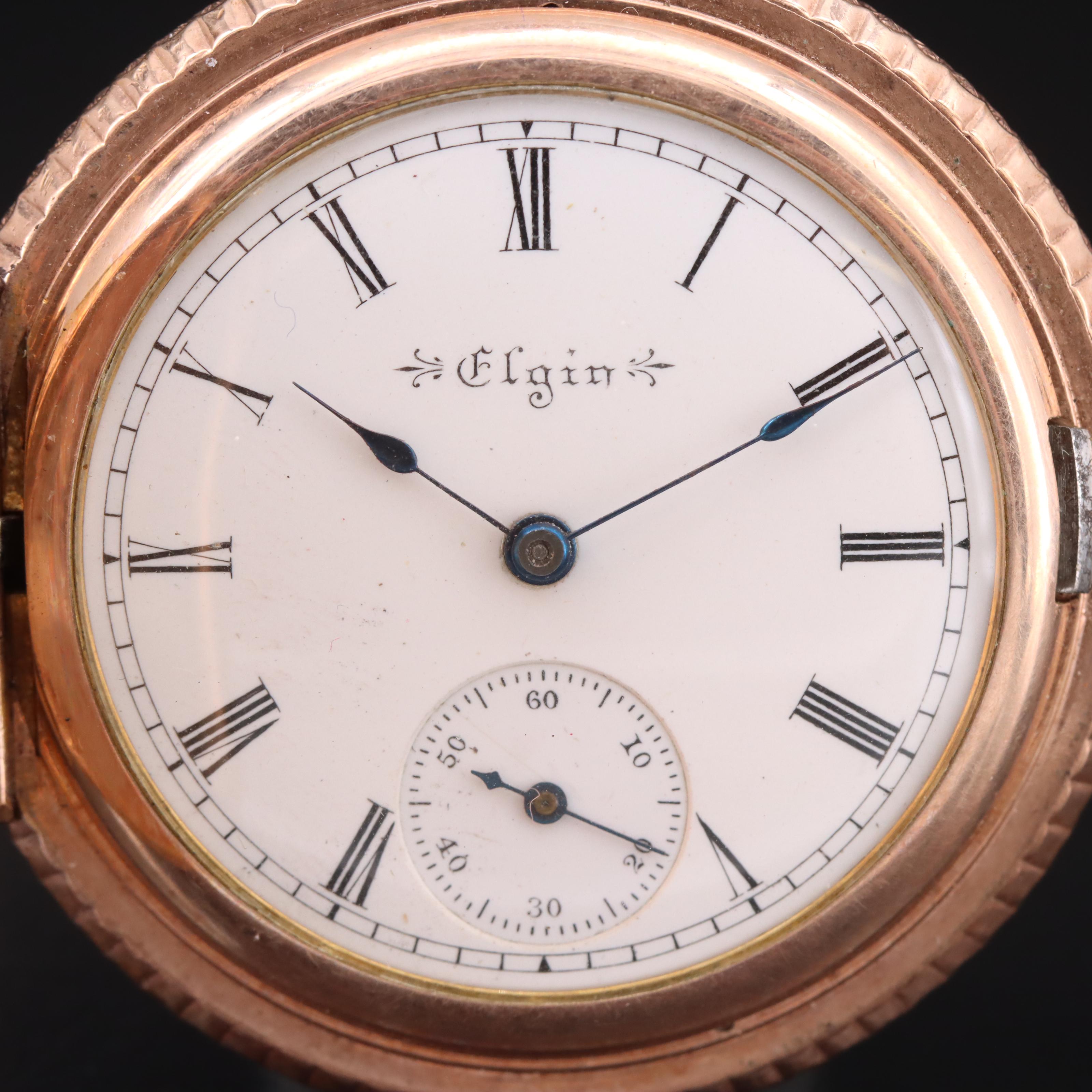 1898 Elgin Hunter Case Pocket Watch | EBTH