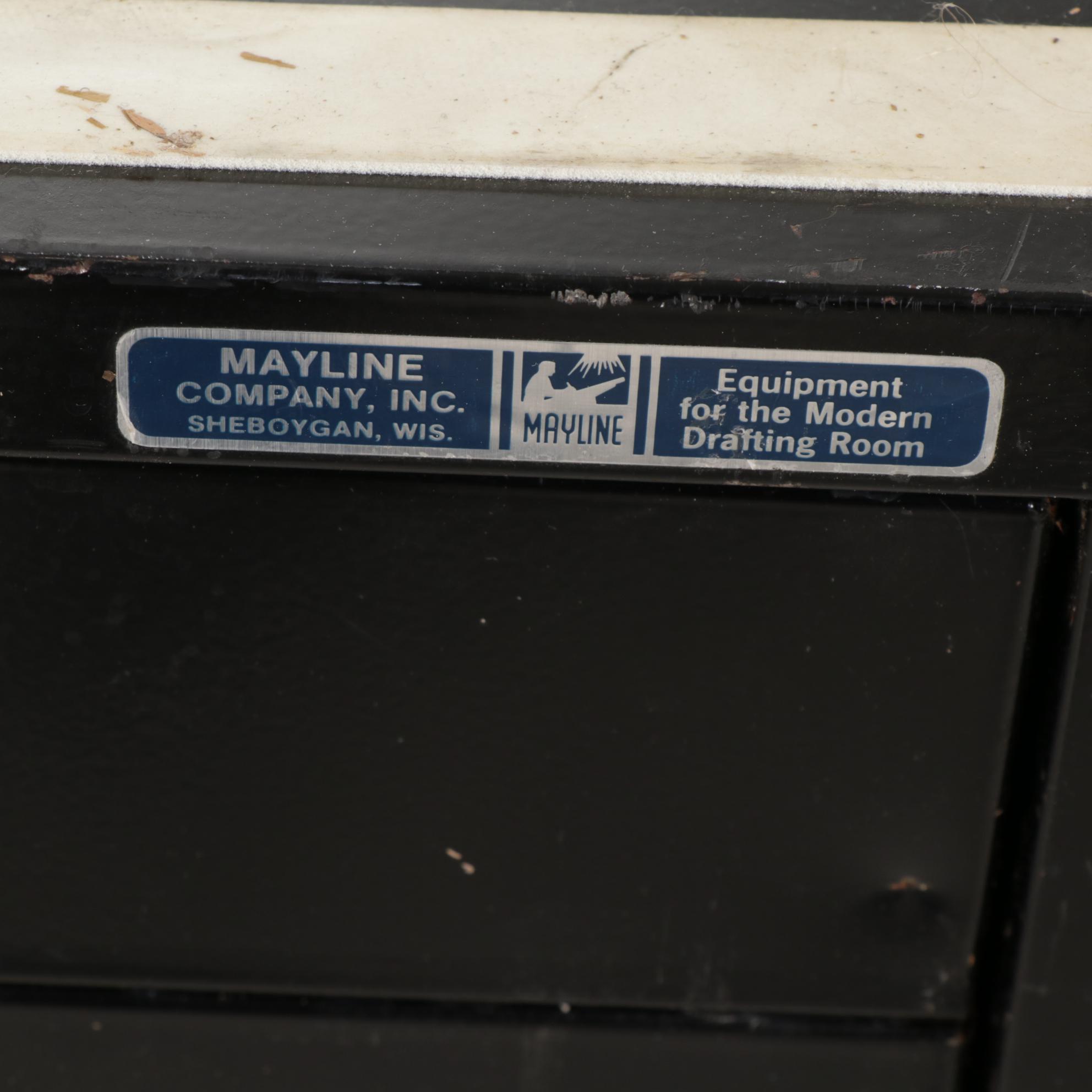 Mayline Flat File Cabinet, Drafting Table and Drawing Supplies | EBTH