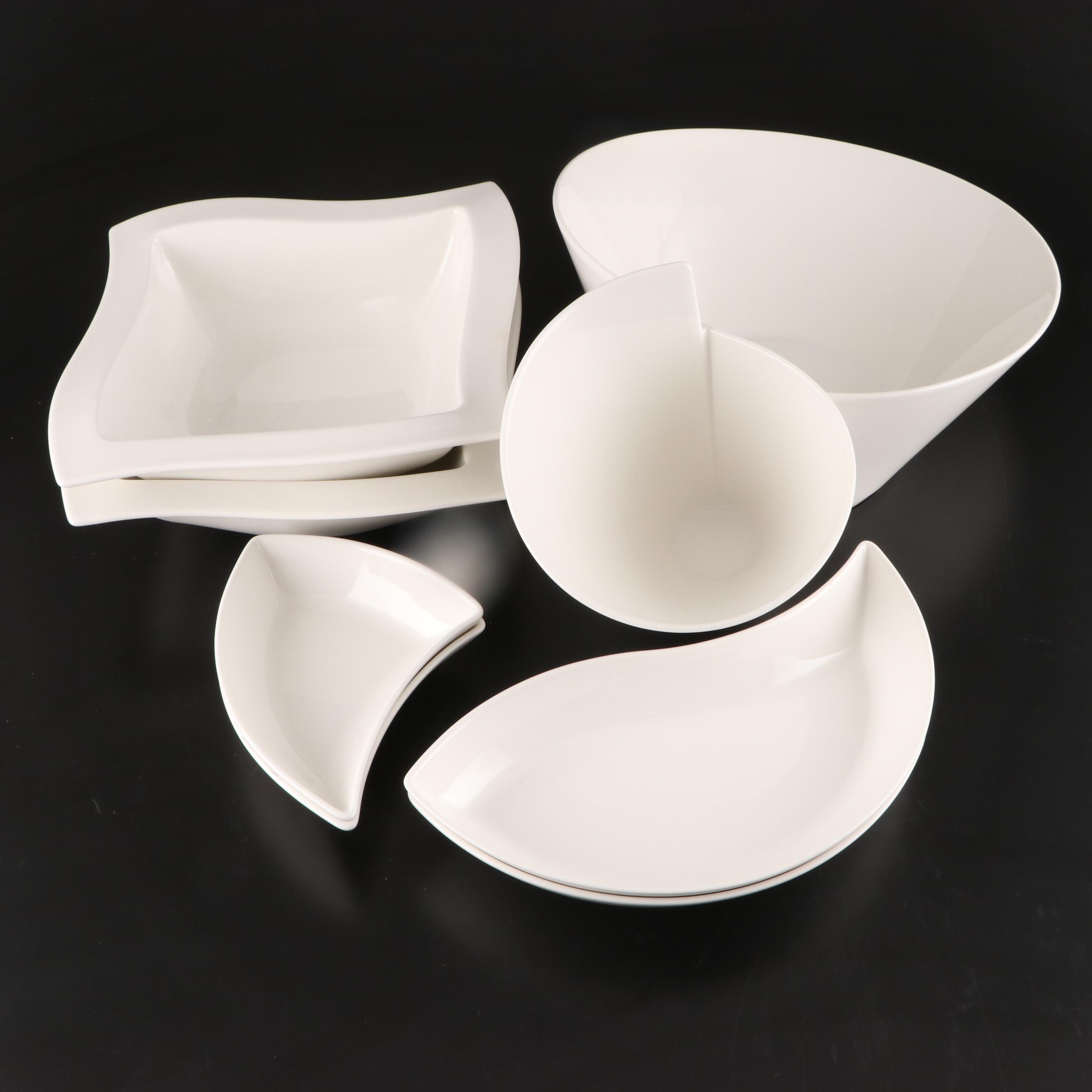 Villeroy & Boch "New Wave" Chip and Dip Bowl with Serveware | EBTH