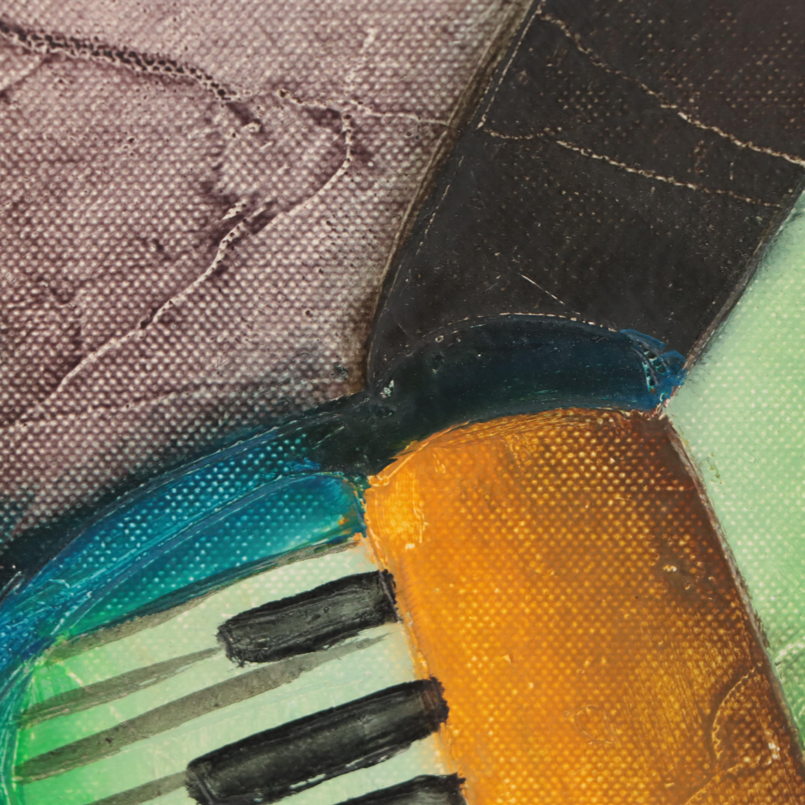 Joyce Roybal Oil Painting of Figures Playing Instruments | EBTH