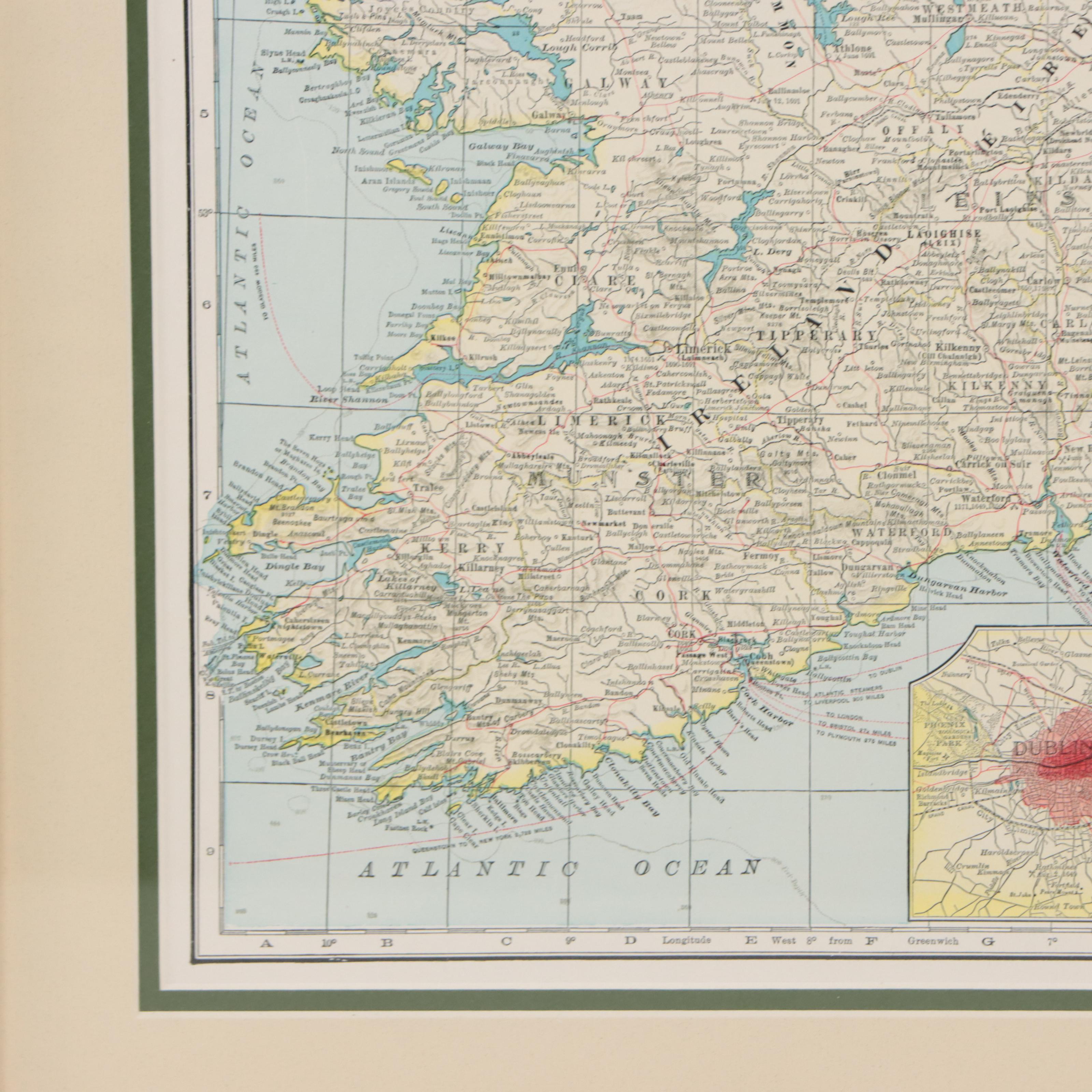 C.S. Hammond & Co. Map "Ireland," Early 20th Century | EBTH