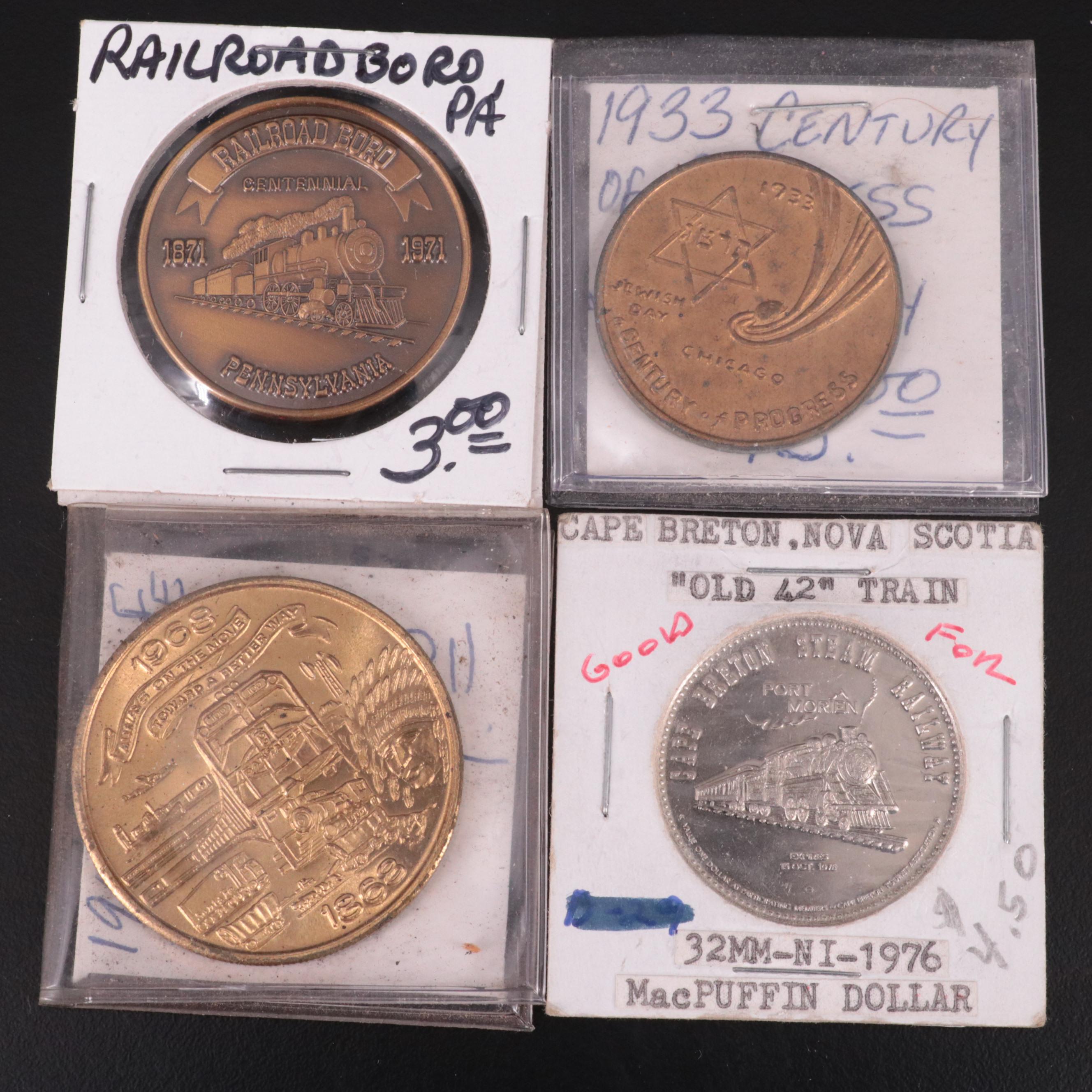 Bronze & Aluminum Medals and Tokens for Railroads and Other Topics | EBTH