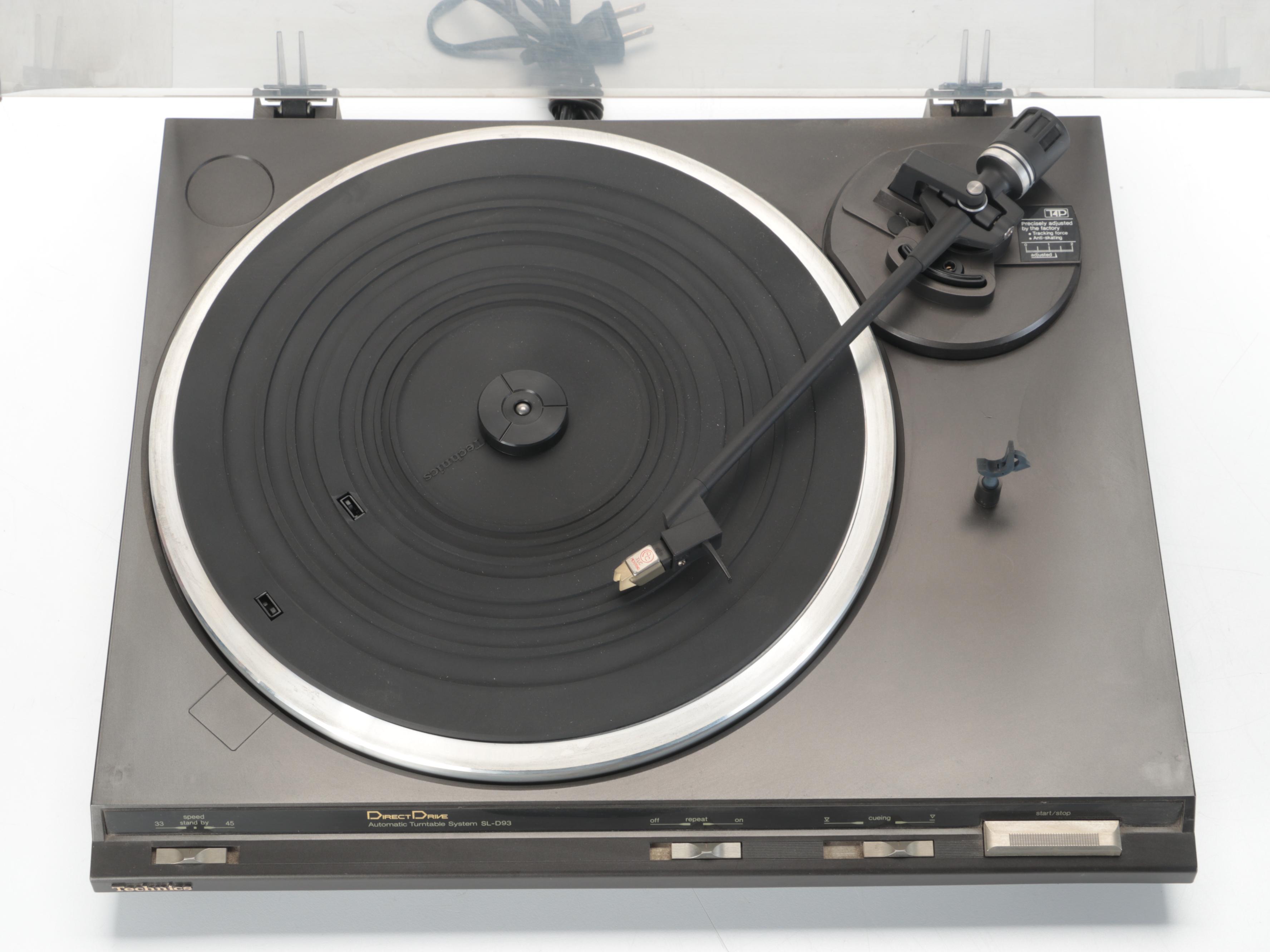 Technics SL-D93 Direct Drive Automatic Turntable with Yamaha CDC-565 CD ...