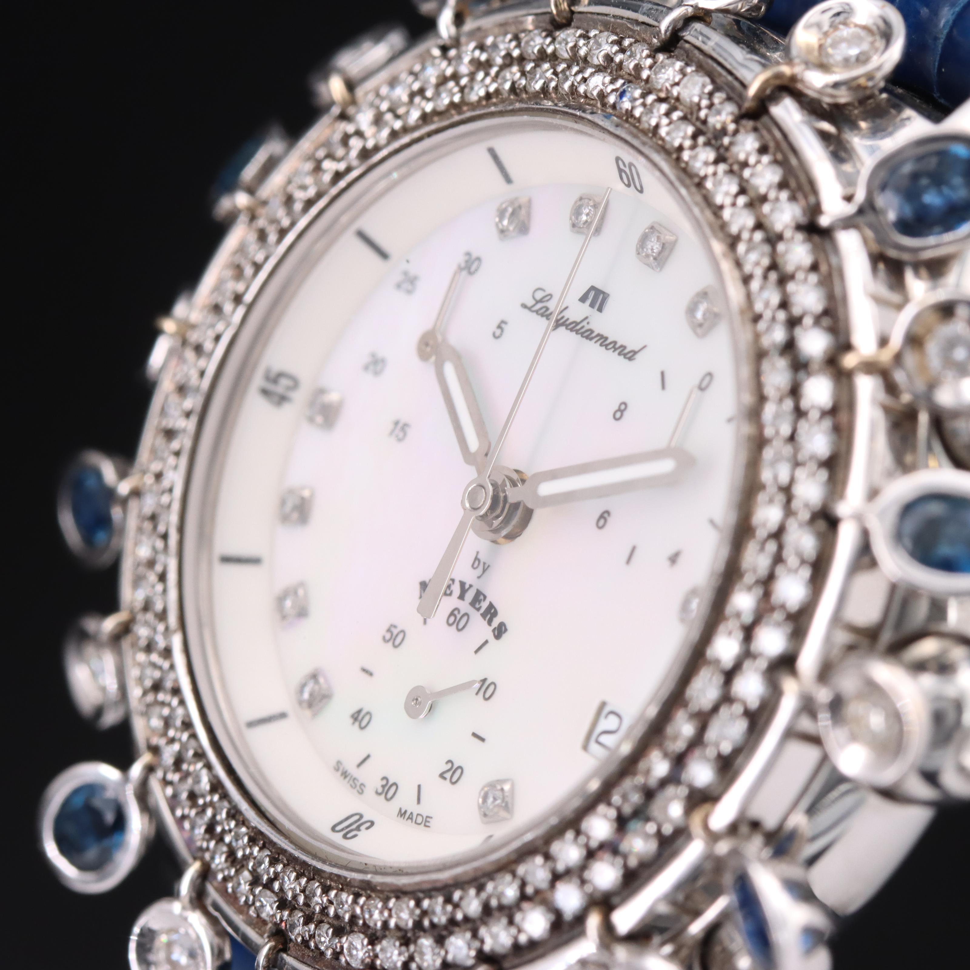 Meyers La Mouna Diamond and Sapphire Chronograph Wristwatch | EBTH