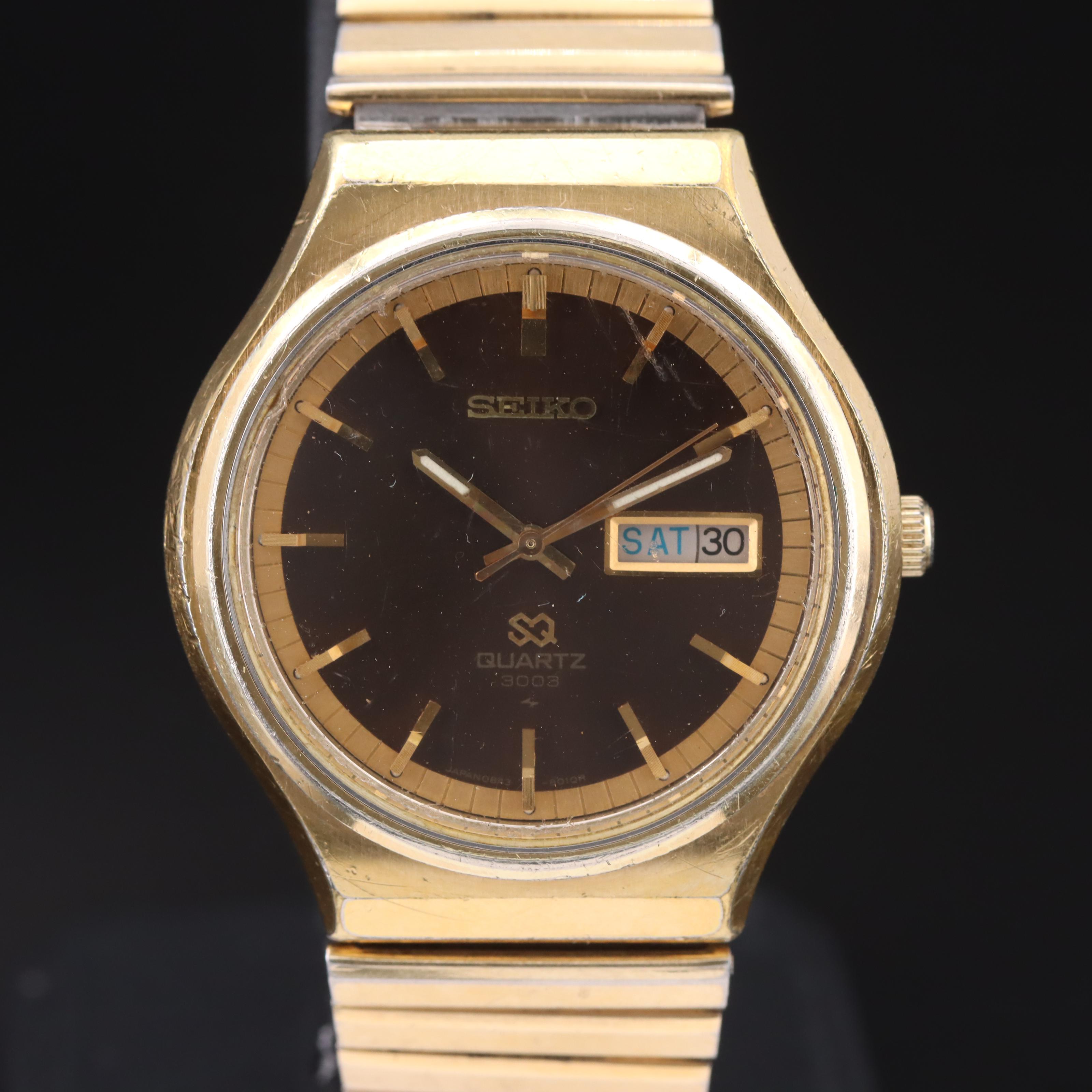 Seiko Quartz 3003 Day-Date Wristwatch | EBTH