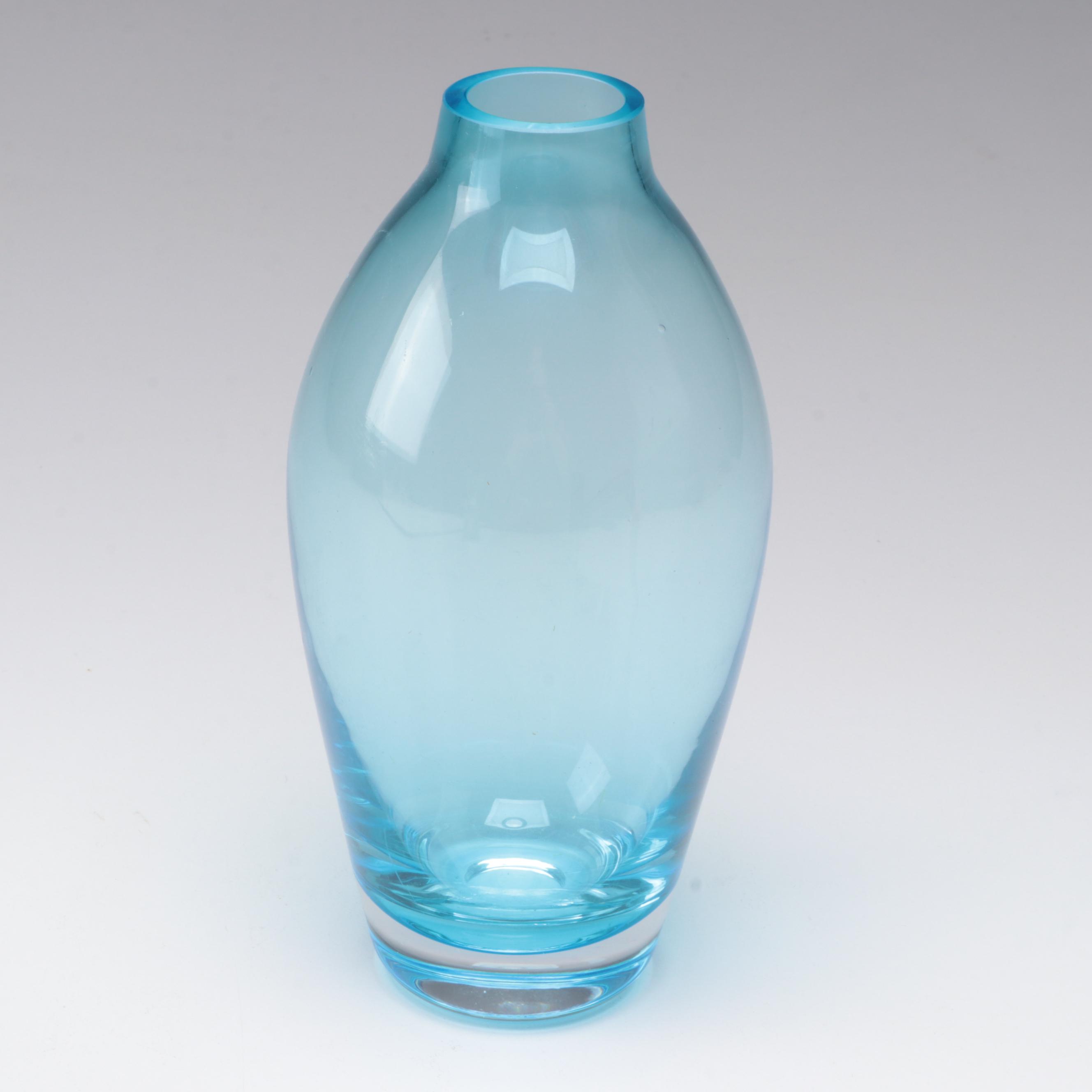 Handcrafted Blenko Glass Vases with Rookwood Pottery Ceramic Vase | EBTH