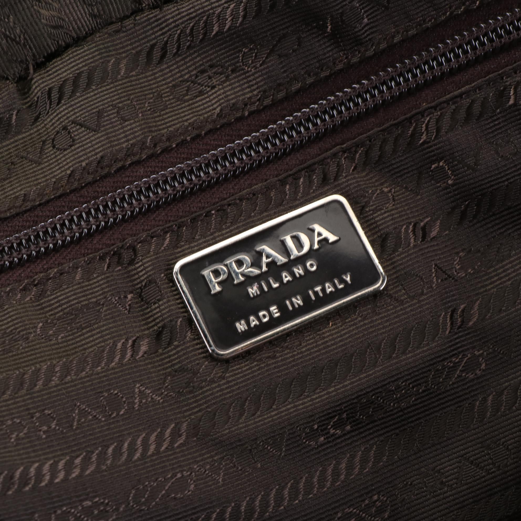 Prada Nylon Tessuto and Leather Shoulder Bag | EBTH