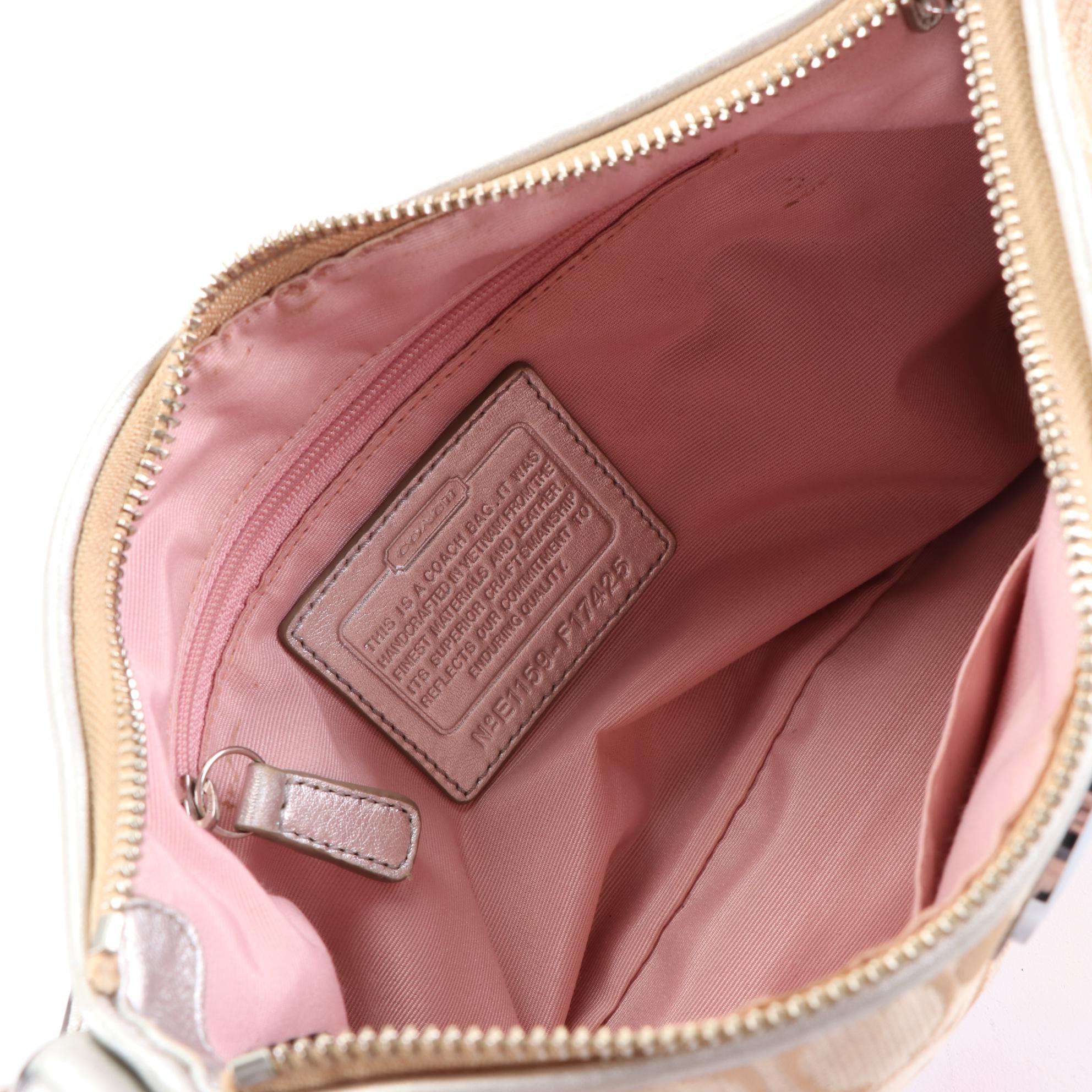 Coach Signature Collection Multicolored Shoulder Bag with Crossbody ...