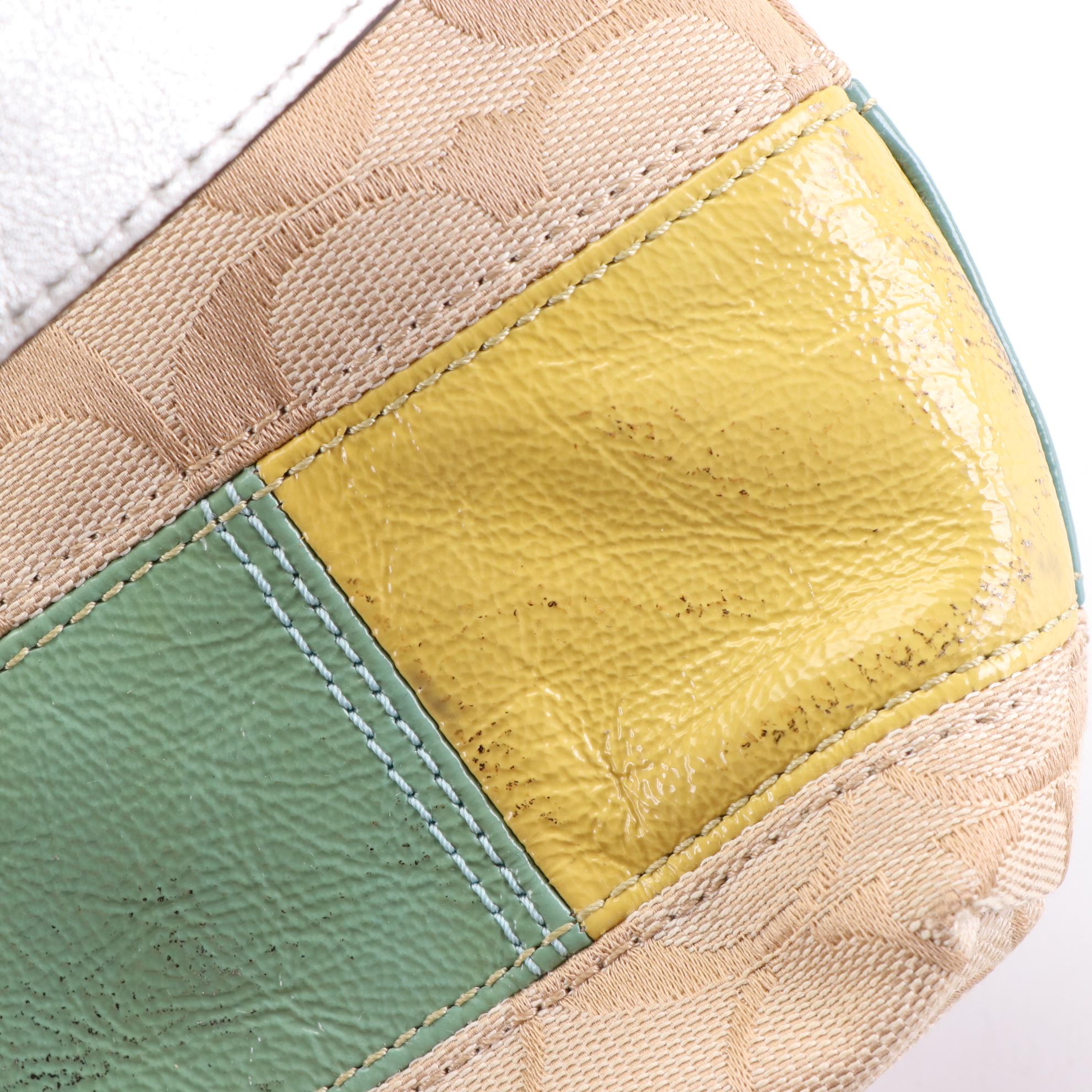Coach Signature Collection Multicolored Shoulder Bag with Crossbody ...