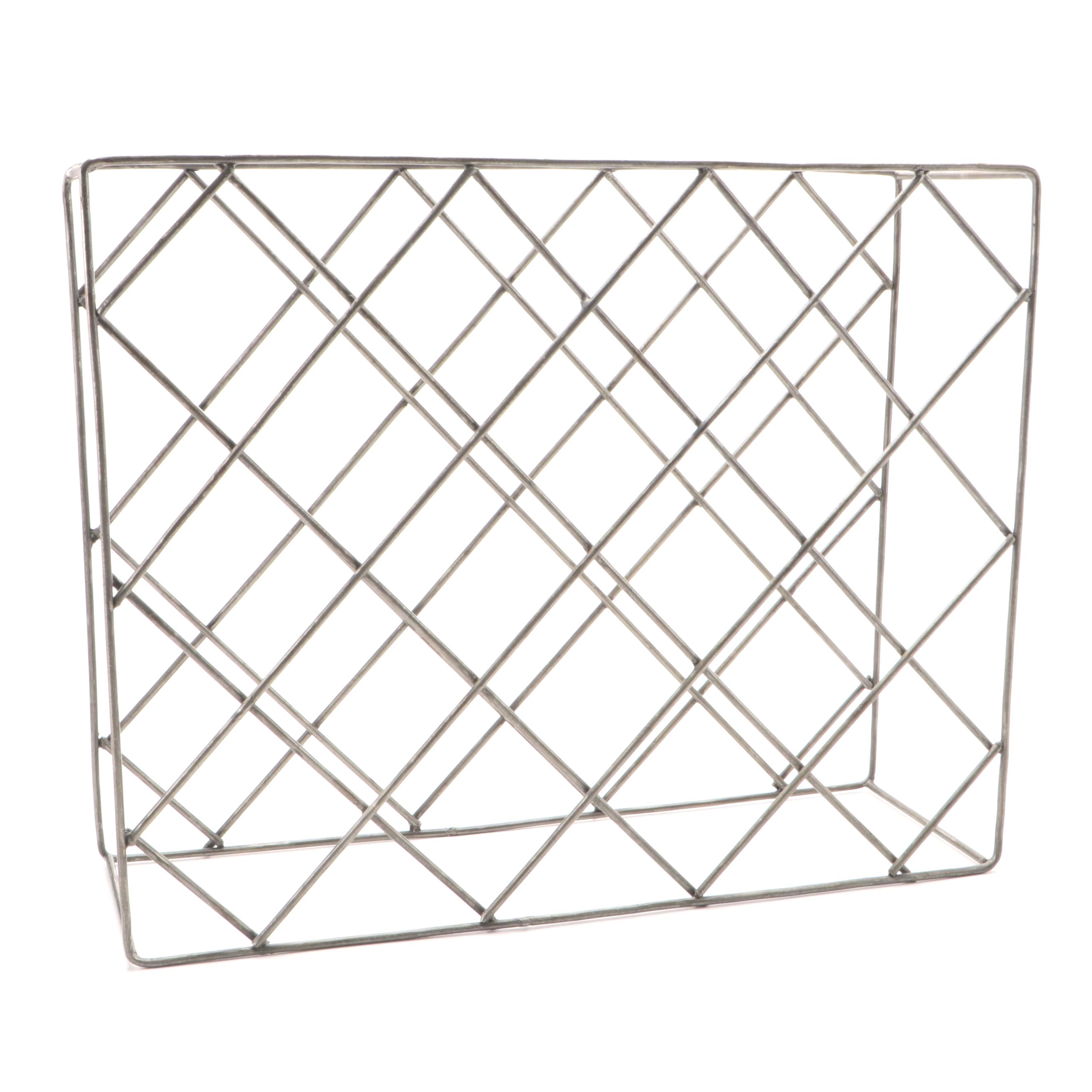 Wire Lattice Wine Bottle Rack | EBTH