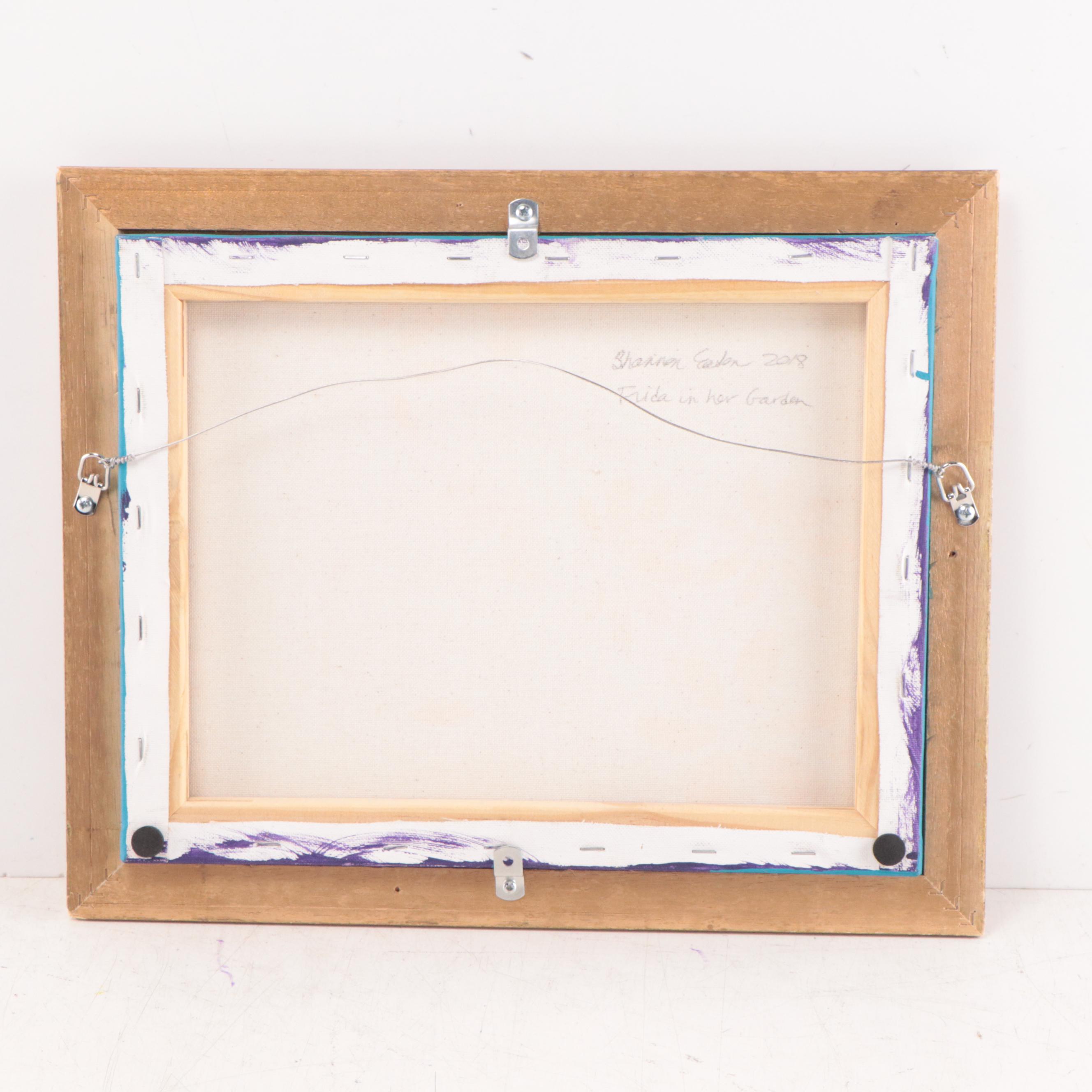 Shannon Eaton Acrylic Painting "Frida in her Garden," 2018 | EBTH