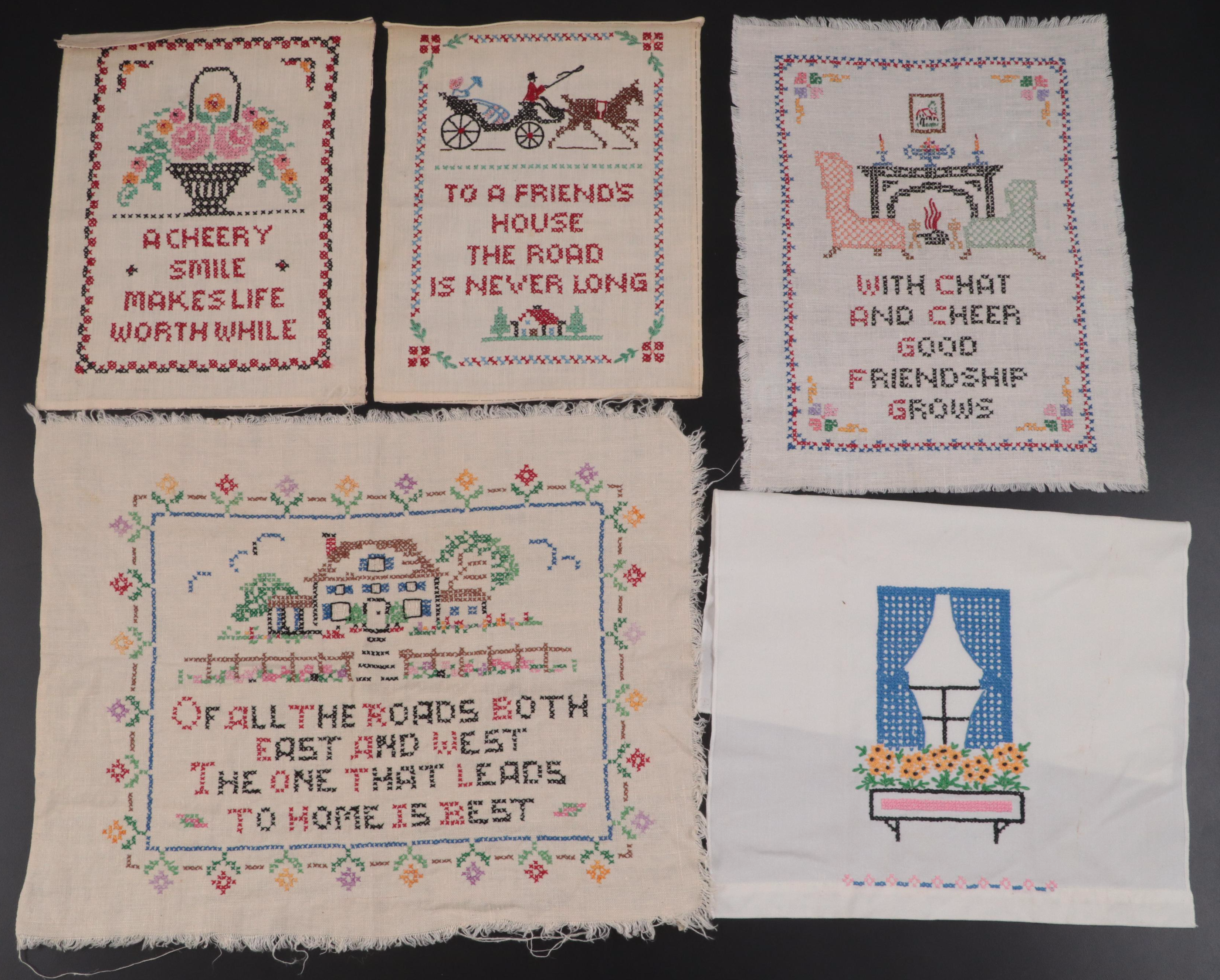 Cross-Stitch and Embroidery Panels With 1912 Sampler | EBTH