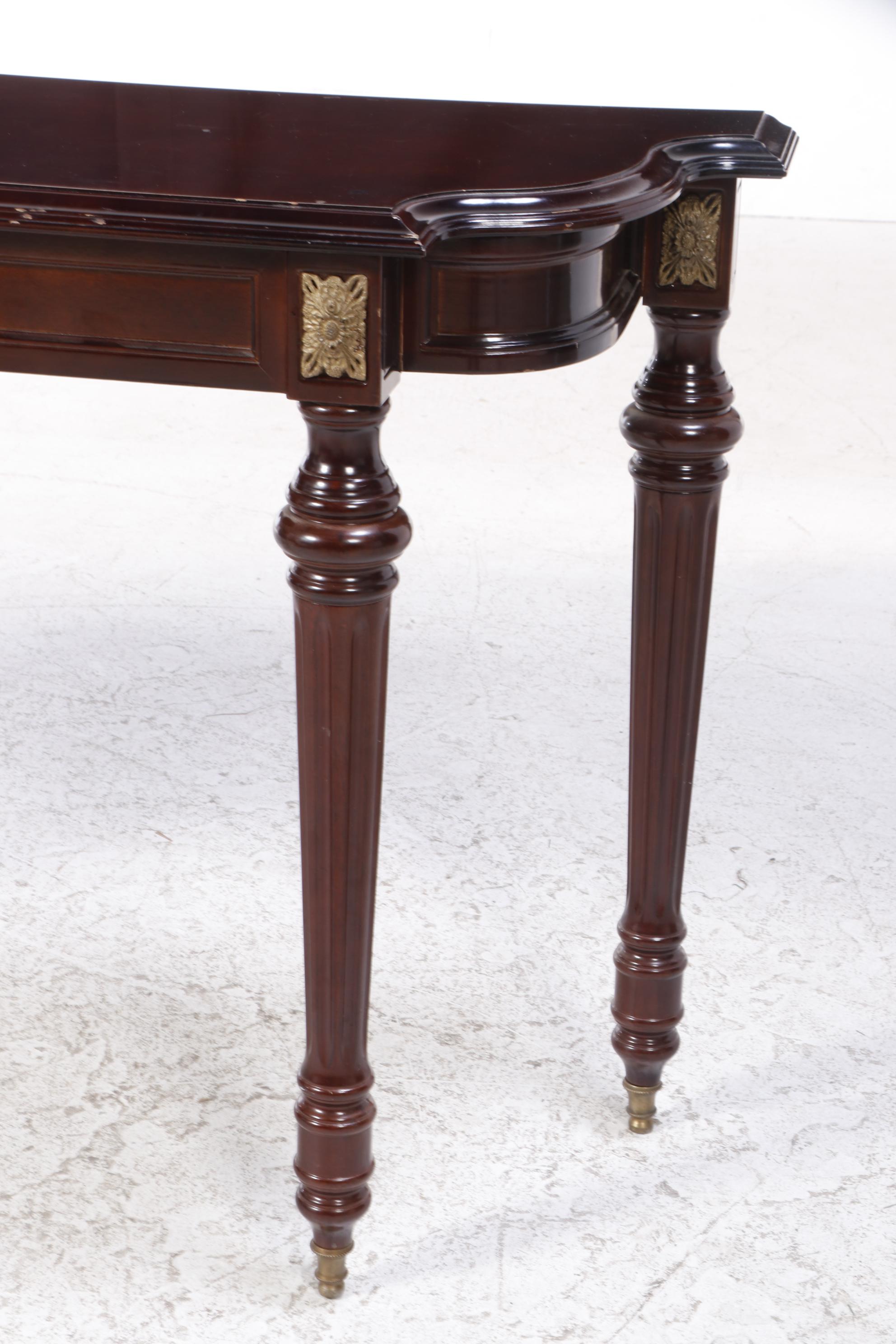 The Bombay Company Neoclassical Style Mahogany-Stained Console Table | EBTH