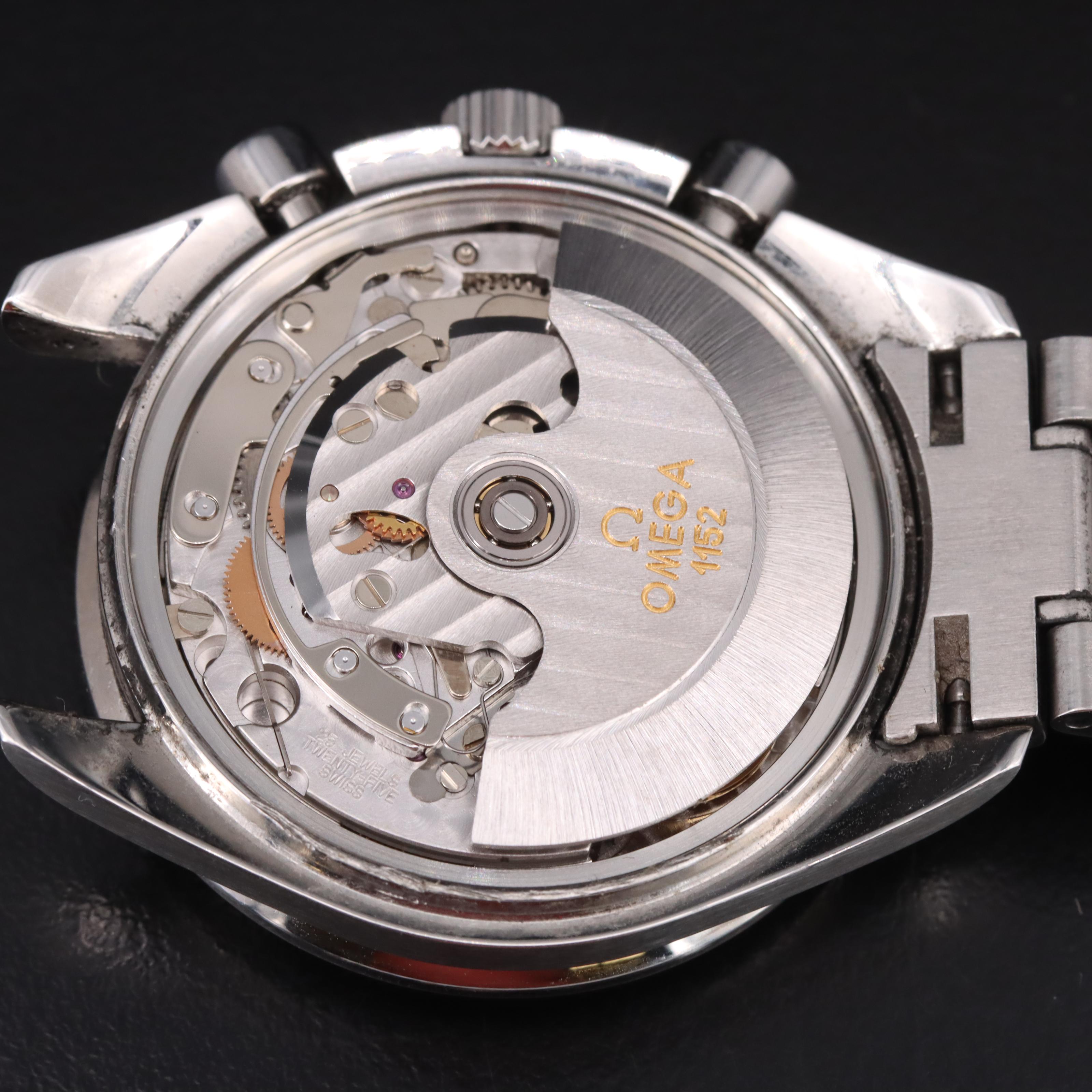 Omega Speedmaster Date Silver Dial Steel Automatic Chronograph ...
